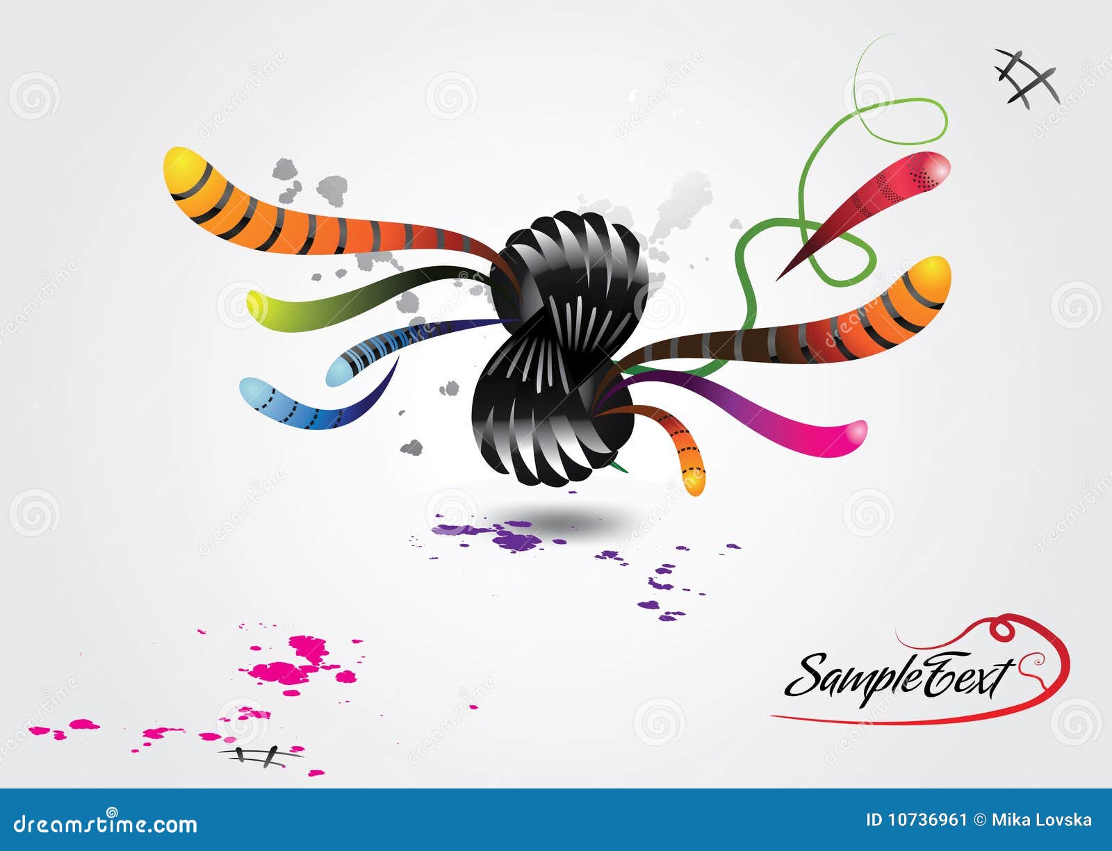 Fun abstract background stock vector. Illustration of line - 10736961