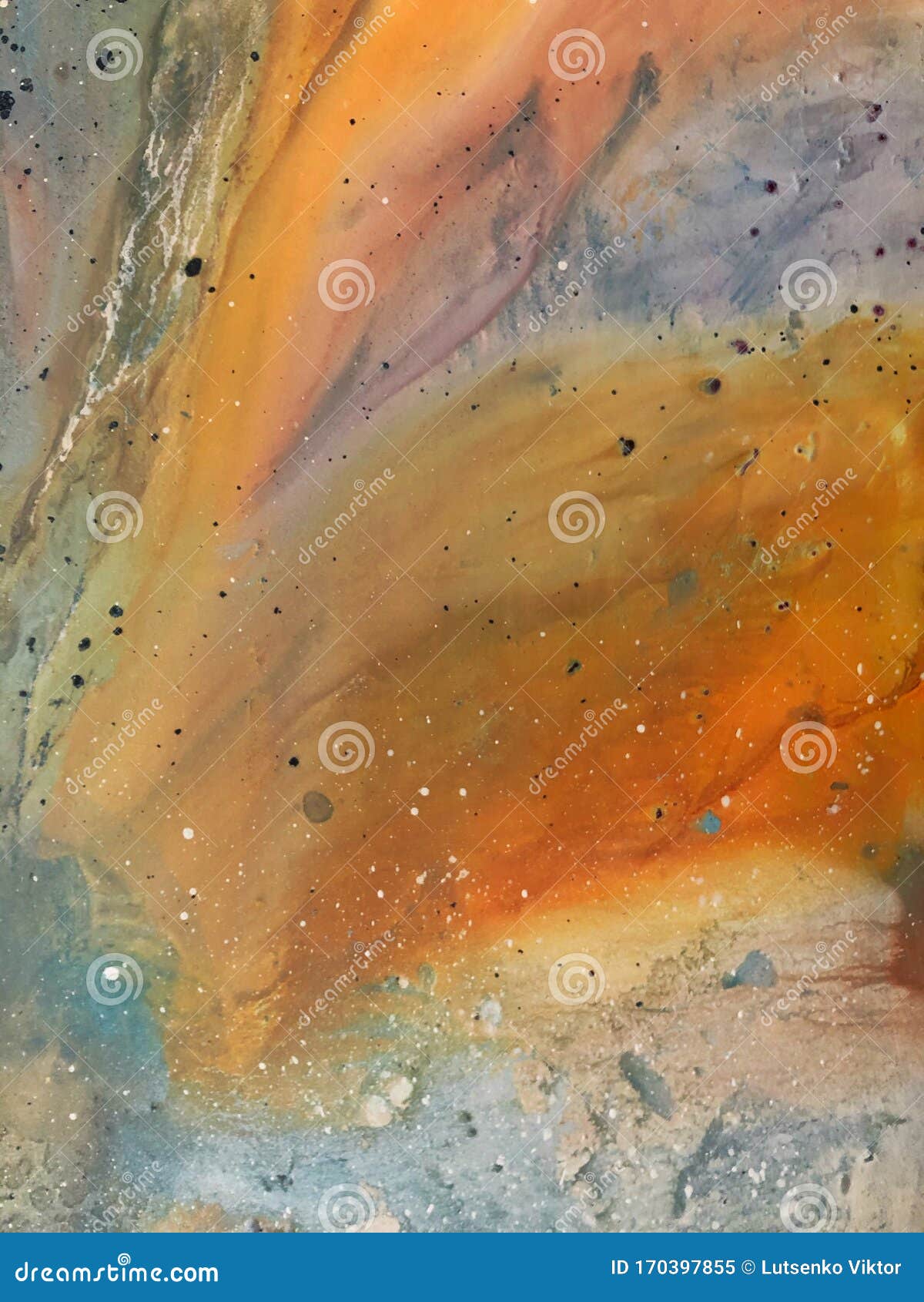 Abstract Panorama Elements of Space and Galaxy Stock Image - Image of ...