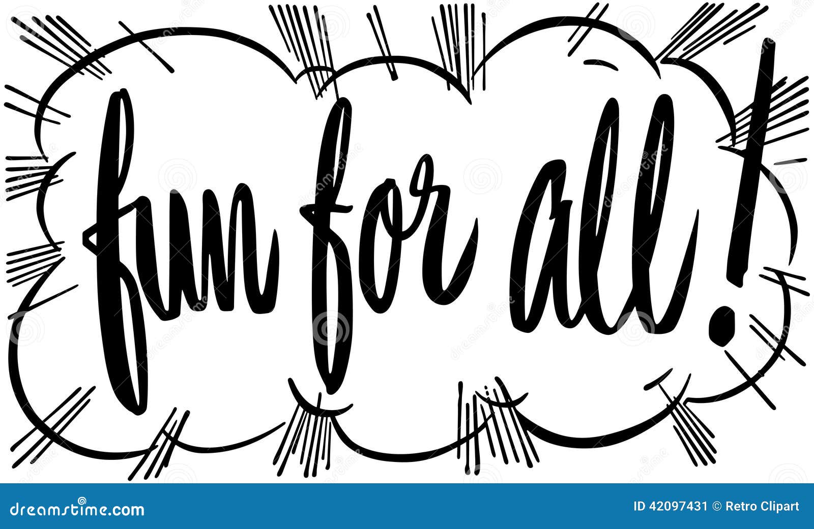 Fun for All Banner stock vector. Illustration of banners - 42097431