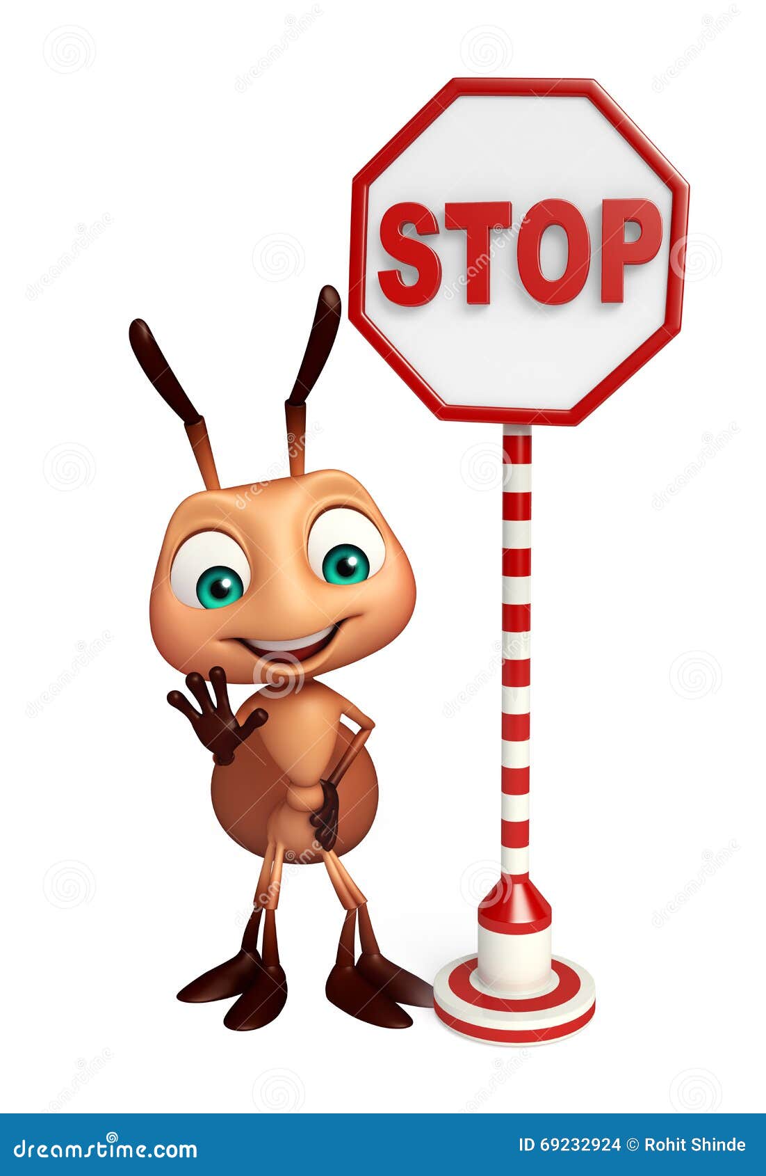 Funny Stop Sign Cartoon