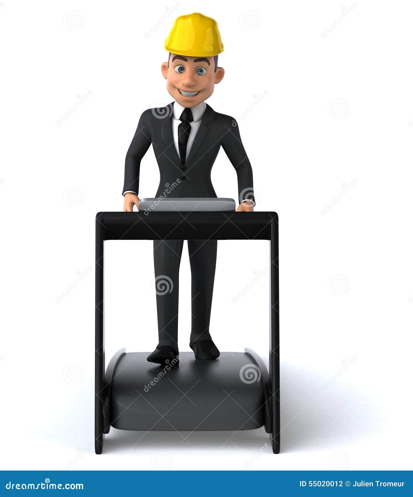 Fun architect stock illustration. Illustration of labor - 55020012