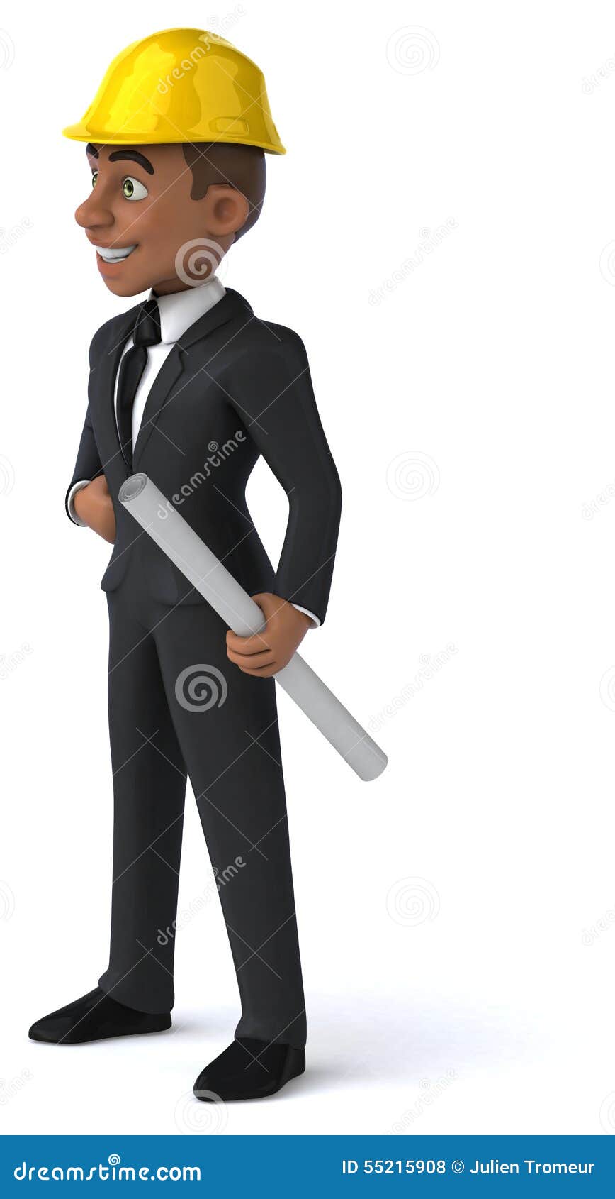 Fun architect stock illustration. Illustration of tech - 55215908