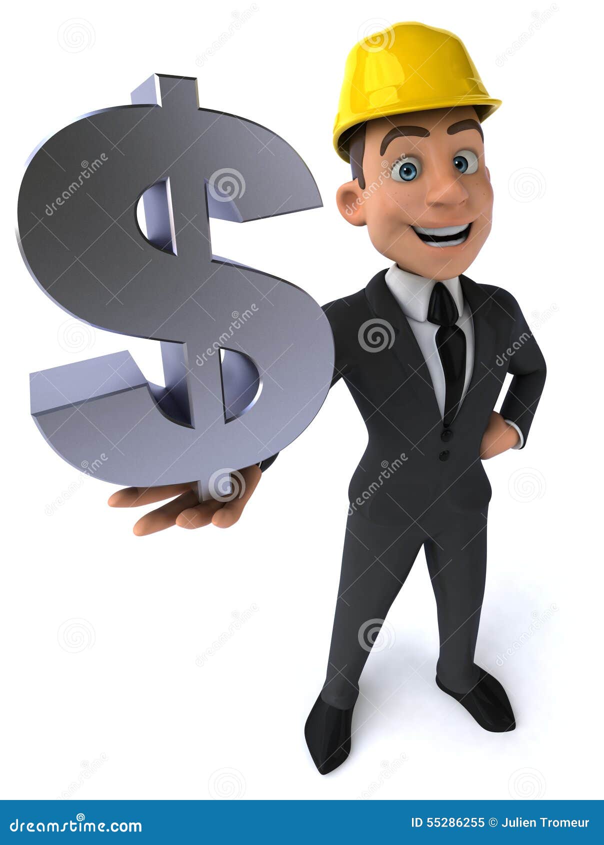 Fun architect stock illustration. Illustration of white - 55286255