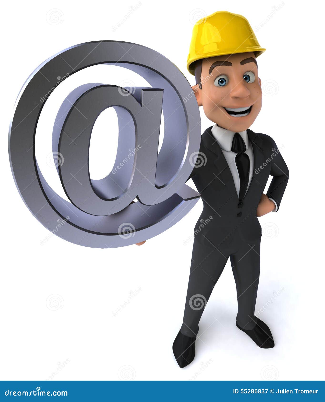 Fun architect stock illustration. Illustration of technician - 55286837