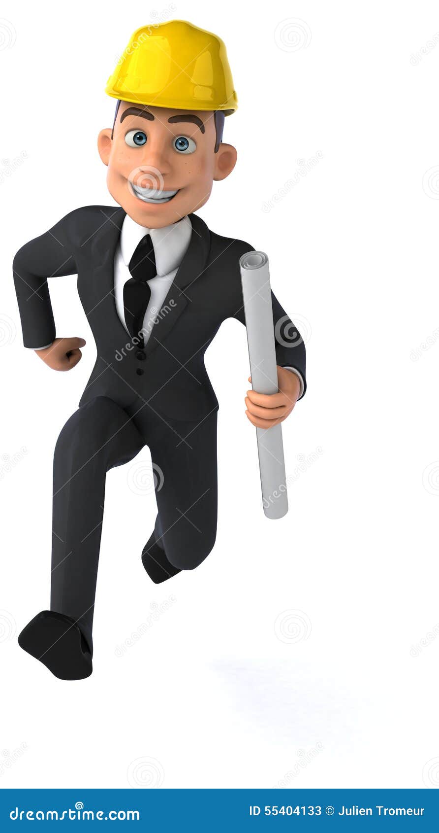 Fun architect stock illustration. Illustration of background - 55404133