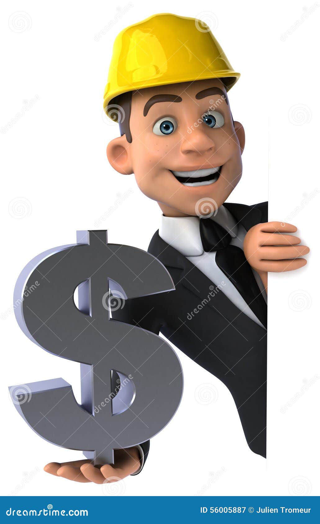 Fun architect stock illustration. Illustration of building - 56005887