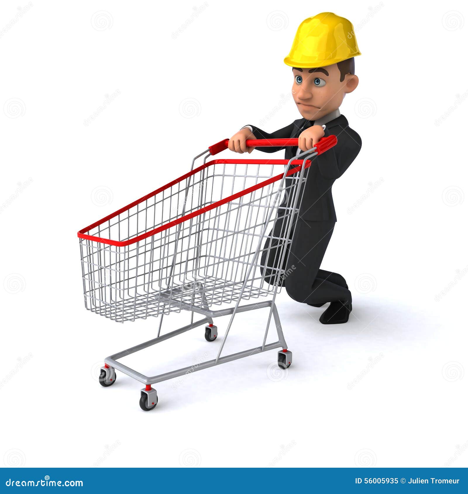 Fun architect stock illustration. Illustration of building - 56005935