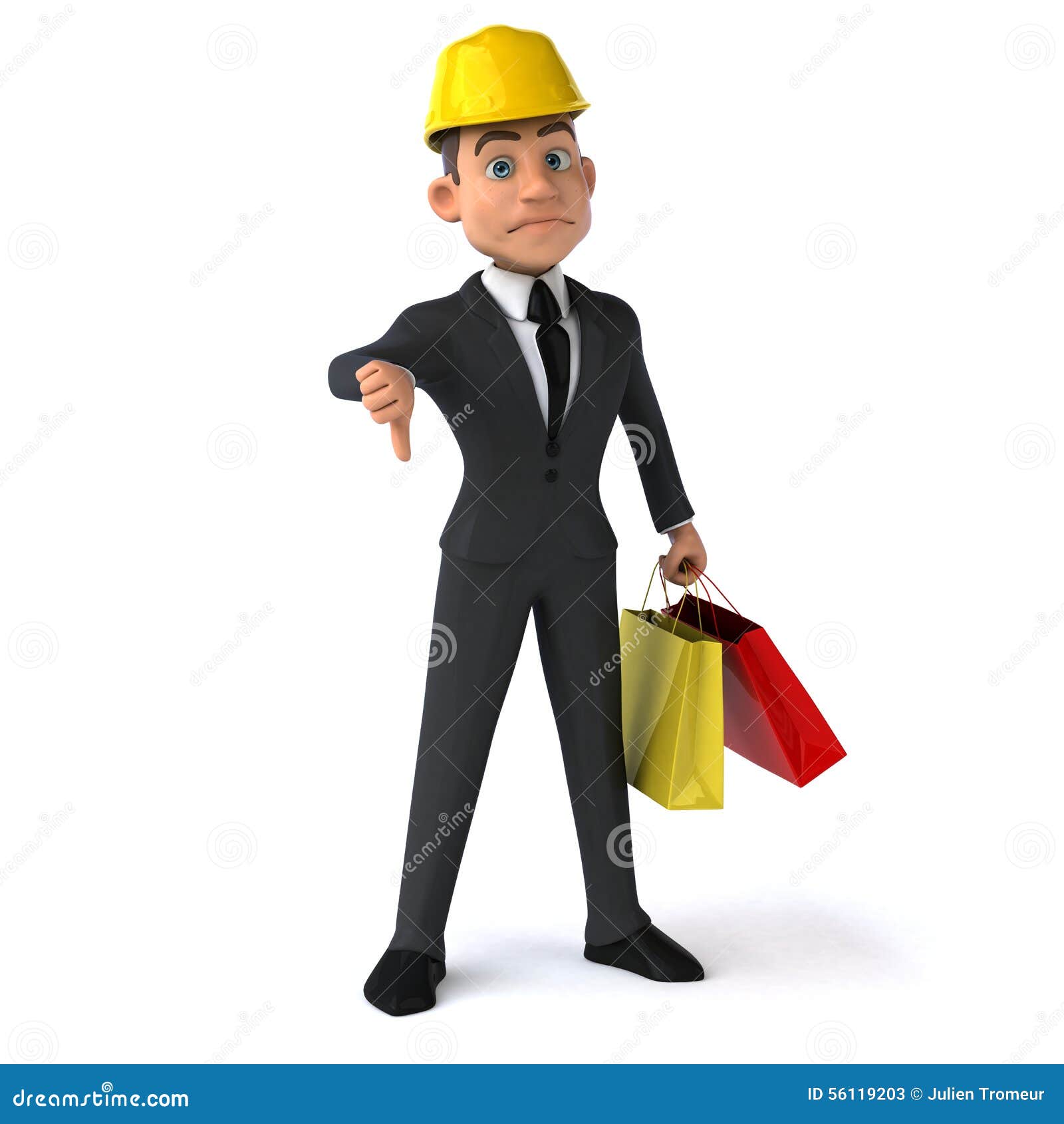 Fun architect stock illustration. Illustration of housing - 56119203