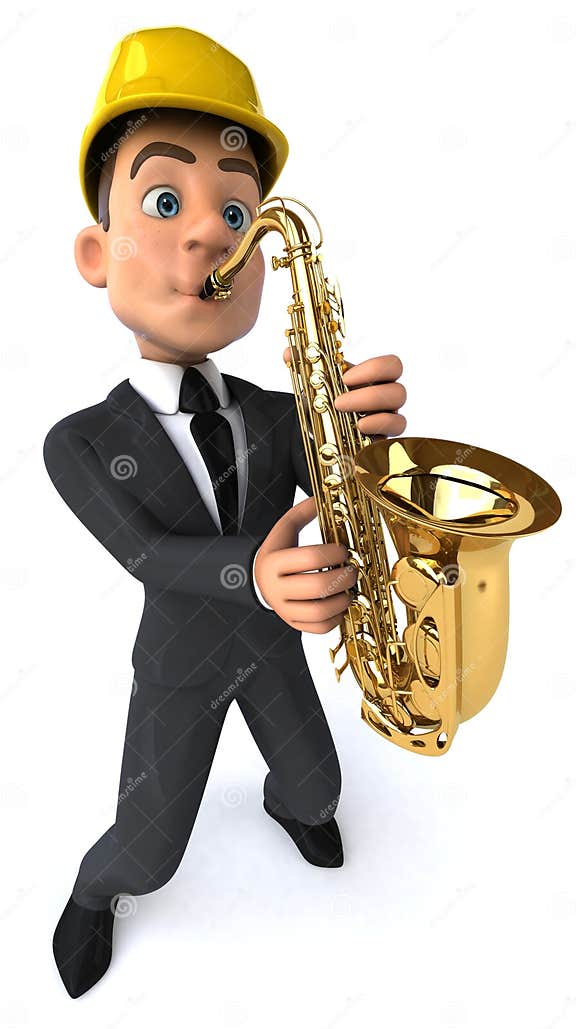 Fun architect stock illustration. Illustration of development - 56119983