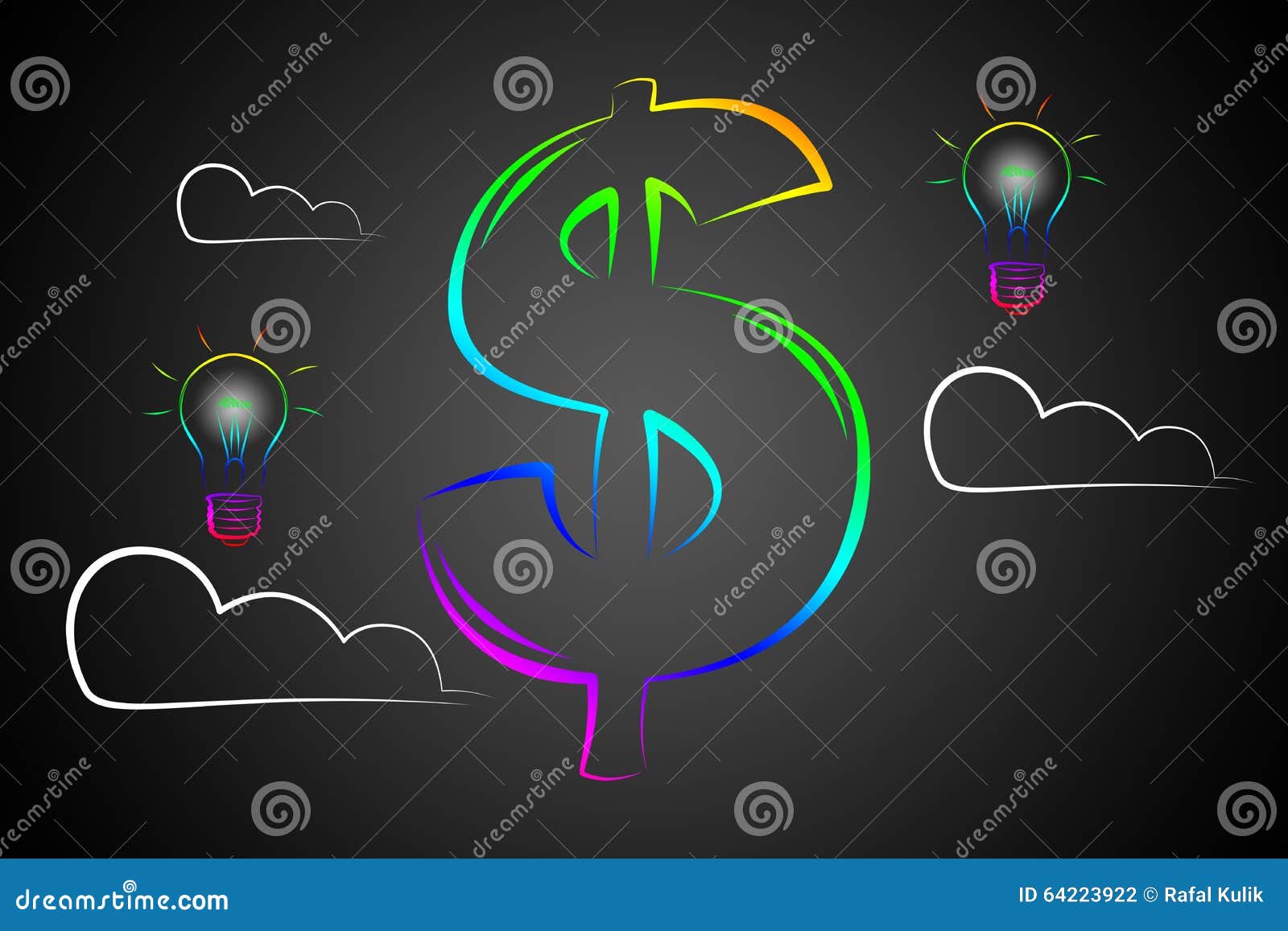 Fun Art Sign Collection - Dollar Stock Illustration - Illustration of ...