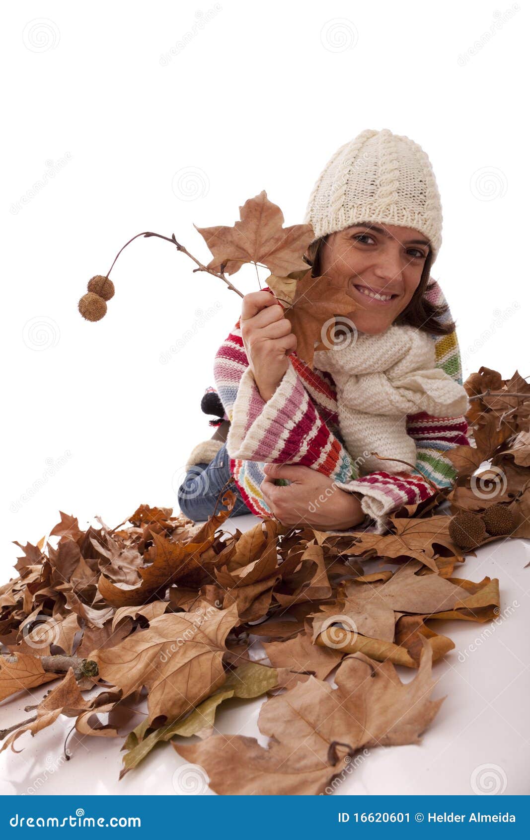Fun at autumn season stock image. Image of caucasian - 16620601