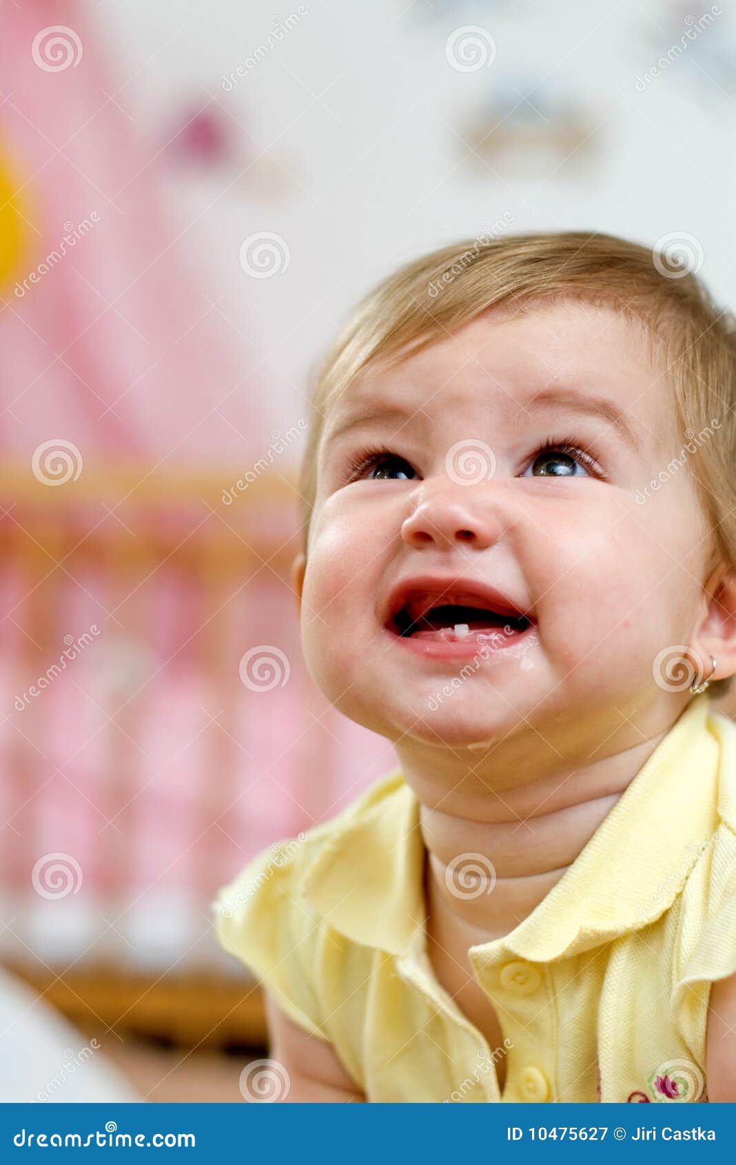 Fun baby stock image. Image of funny, expression, pretty - 10475627