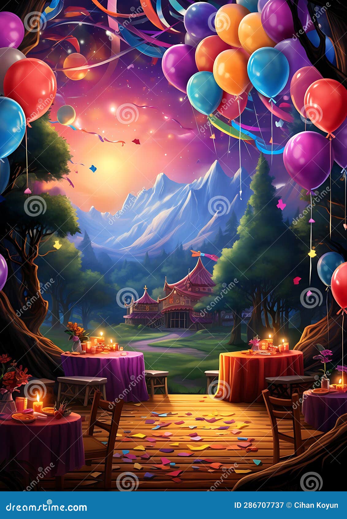 Fun background designs stock illustration. Illustration of silhouette ...