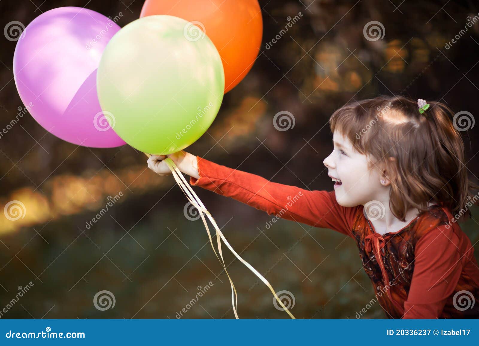 Fun with balloons stock image. Image of smiling, child - 20336237