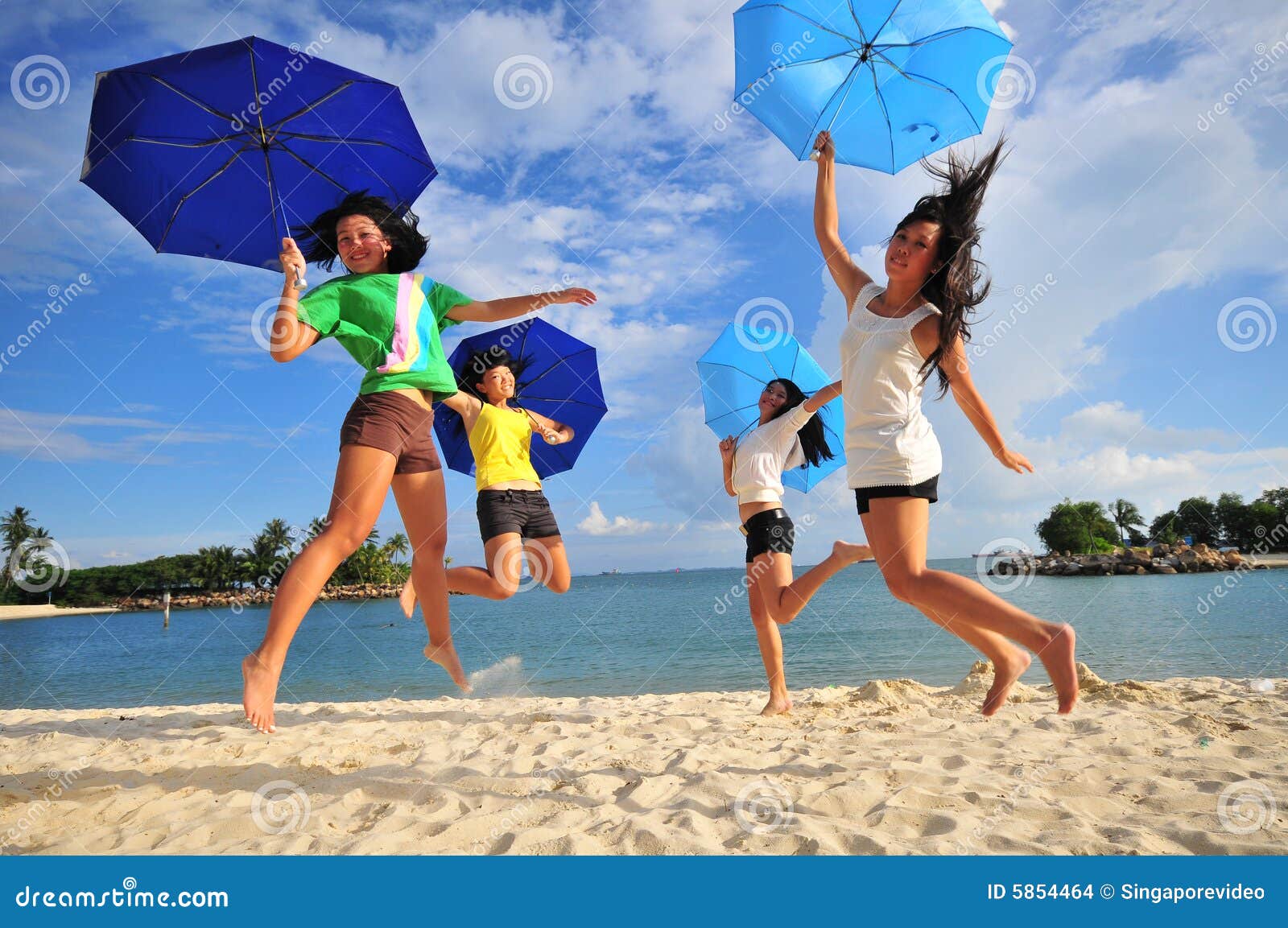 Fun at the Beach 52 stock photo. Image of laugh, asia - 5854464