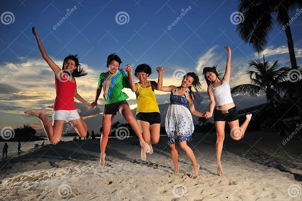 Fun at the Beach 93 stock image. Image of girl, fluffy - 6181387