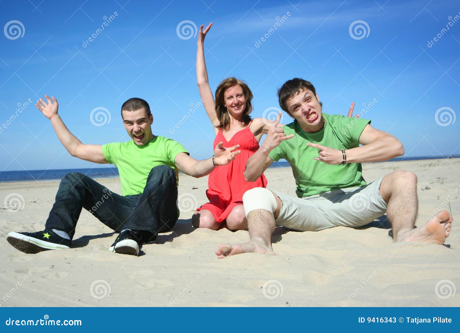 Fun on the beach stock image. Image of enjoyment, beautiful - 9416343
