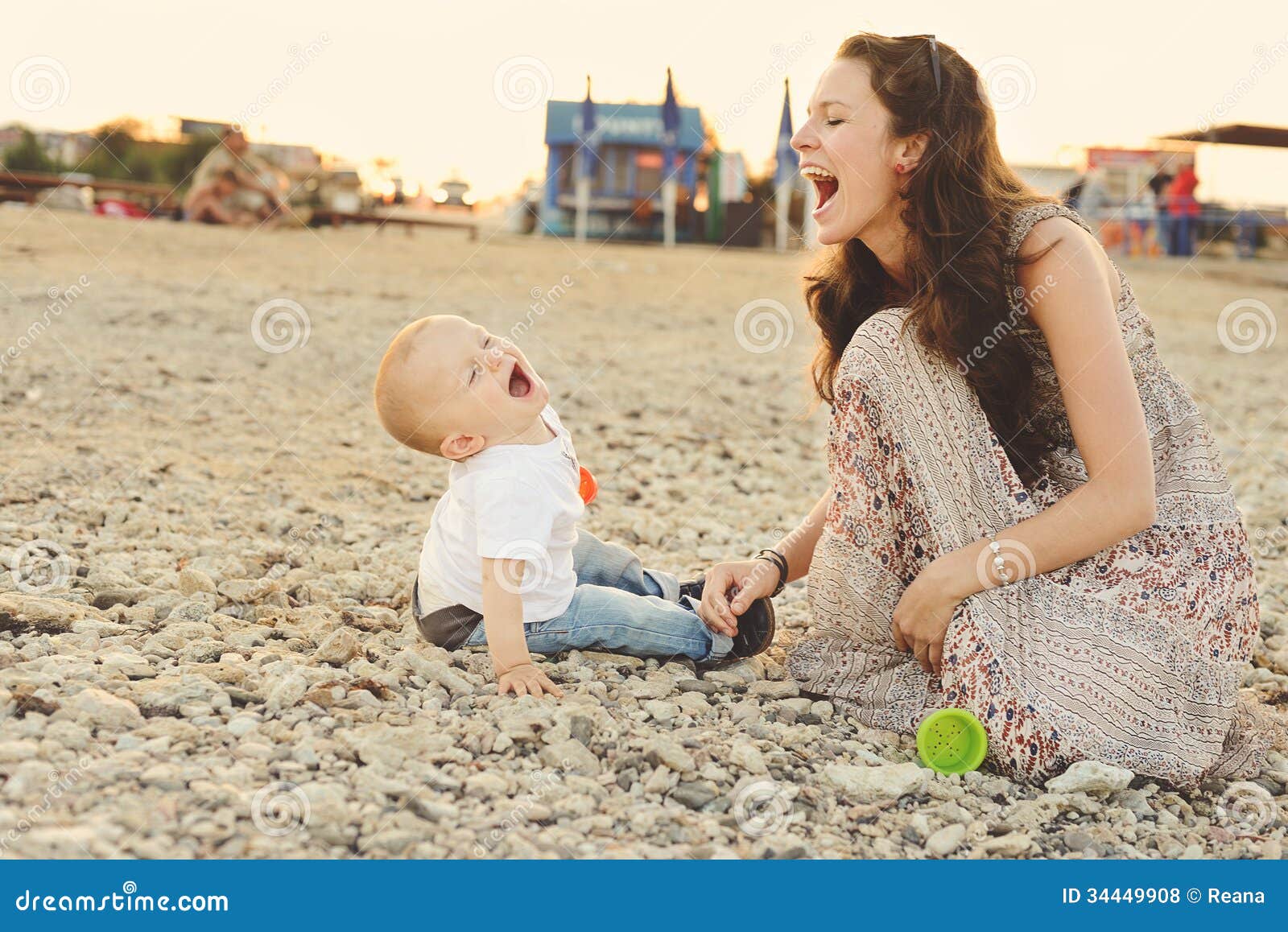 Fun on beach stock photo. Image of enjoyment, play, outdoor - 34449908