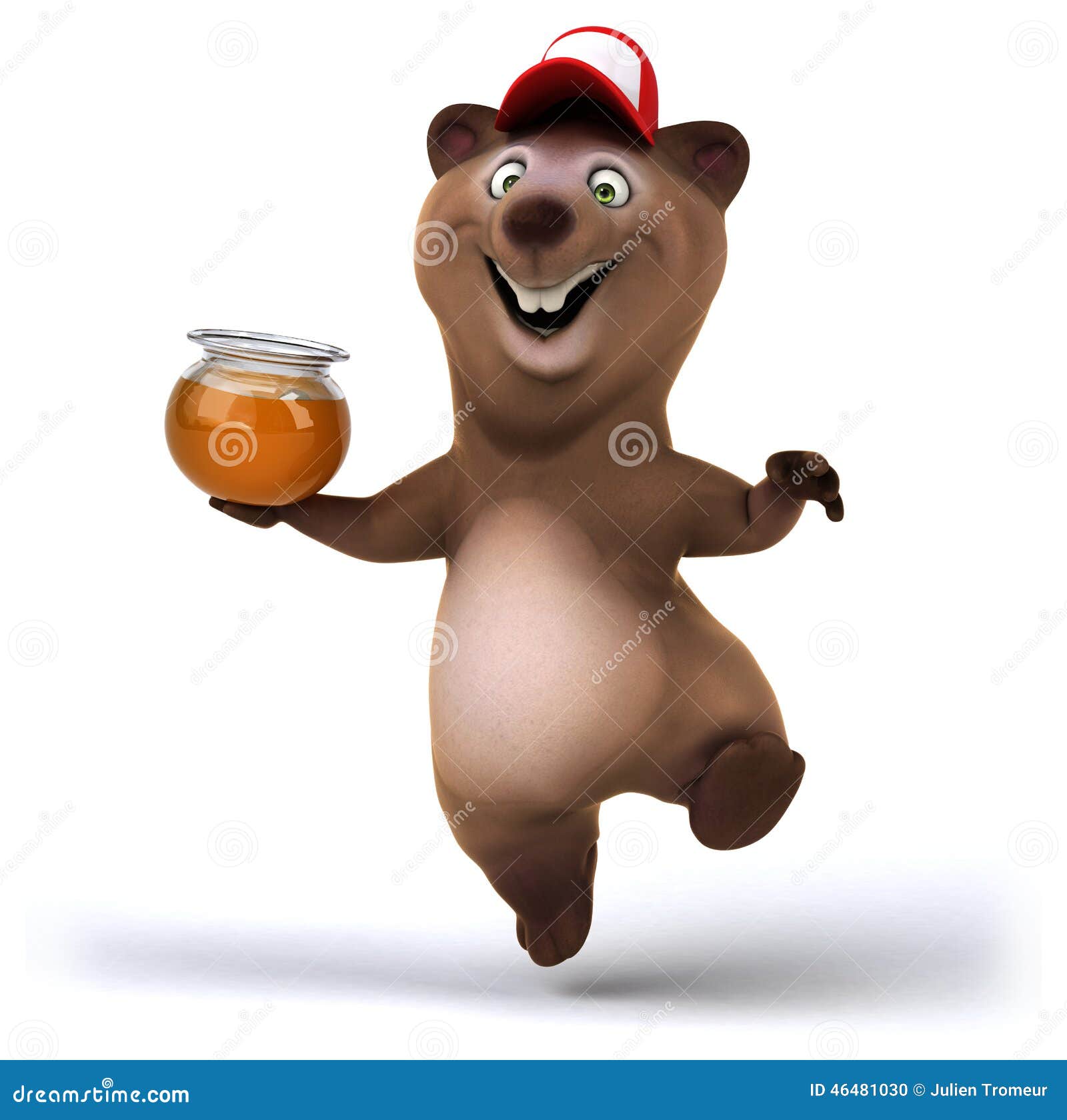 Fun bear stock illustration. Illustration of bear, forest - 46481030