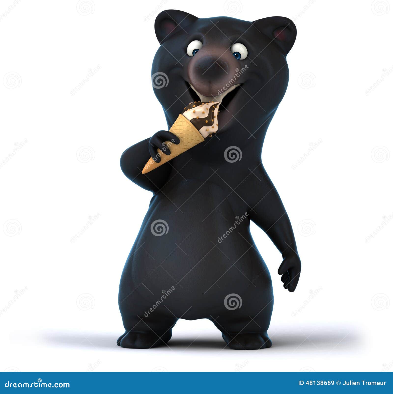 Fun bear stock illustration. Illustration of bear, wild - 48138689