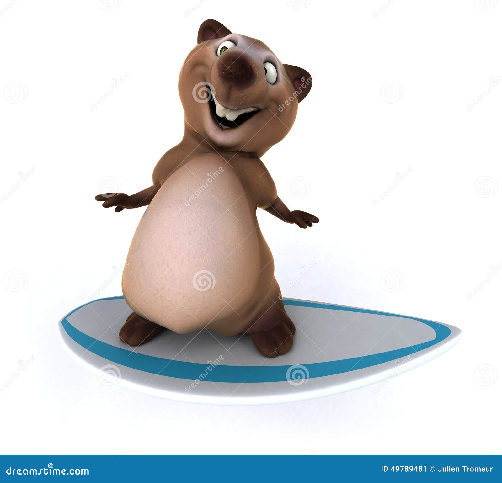 Fun bear stock illustration. Illustration of happy, bear - 49789481