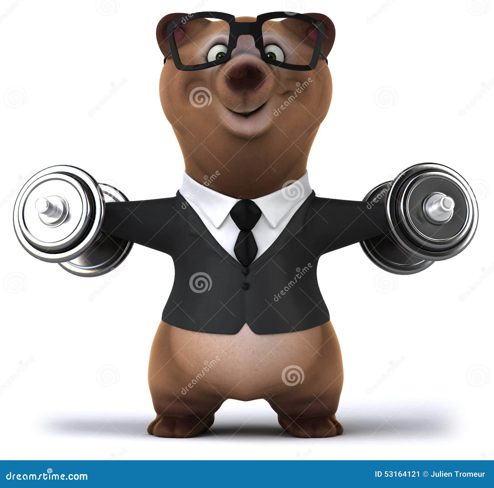 Fun bear stock illustration. Illustration of bear, studio - 53164121