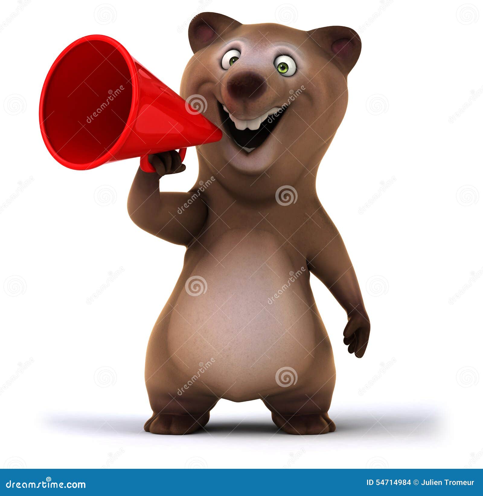 Fun bear stock illustration. Illustration of character - 54714984