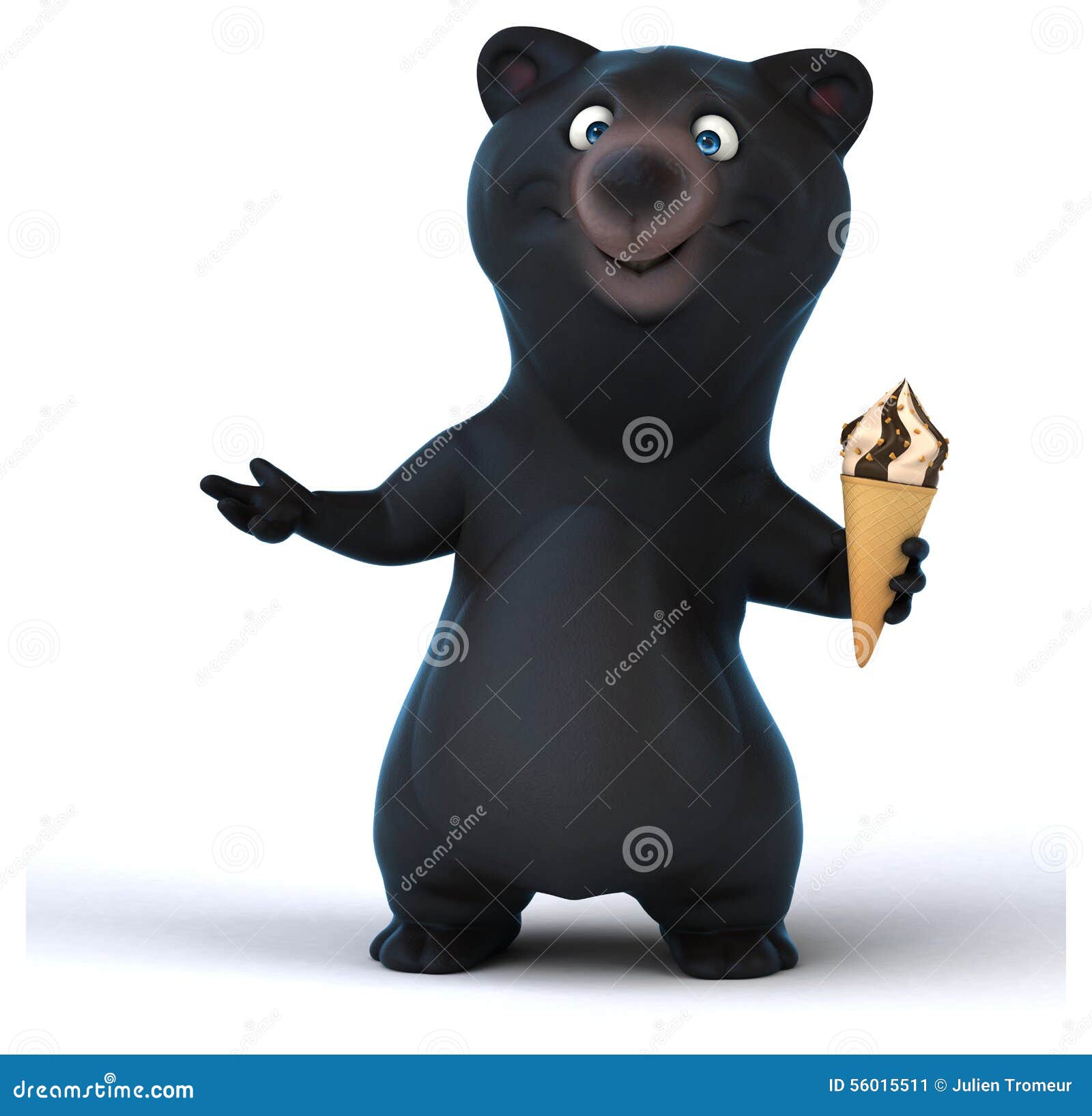 Fun bear stock illustration. Illustration of isolated - 56015511