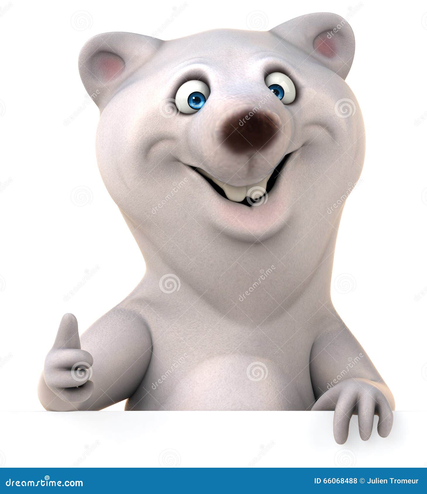 Fun bear stock illustration. Illustration of nature, view - 66068488