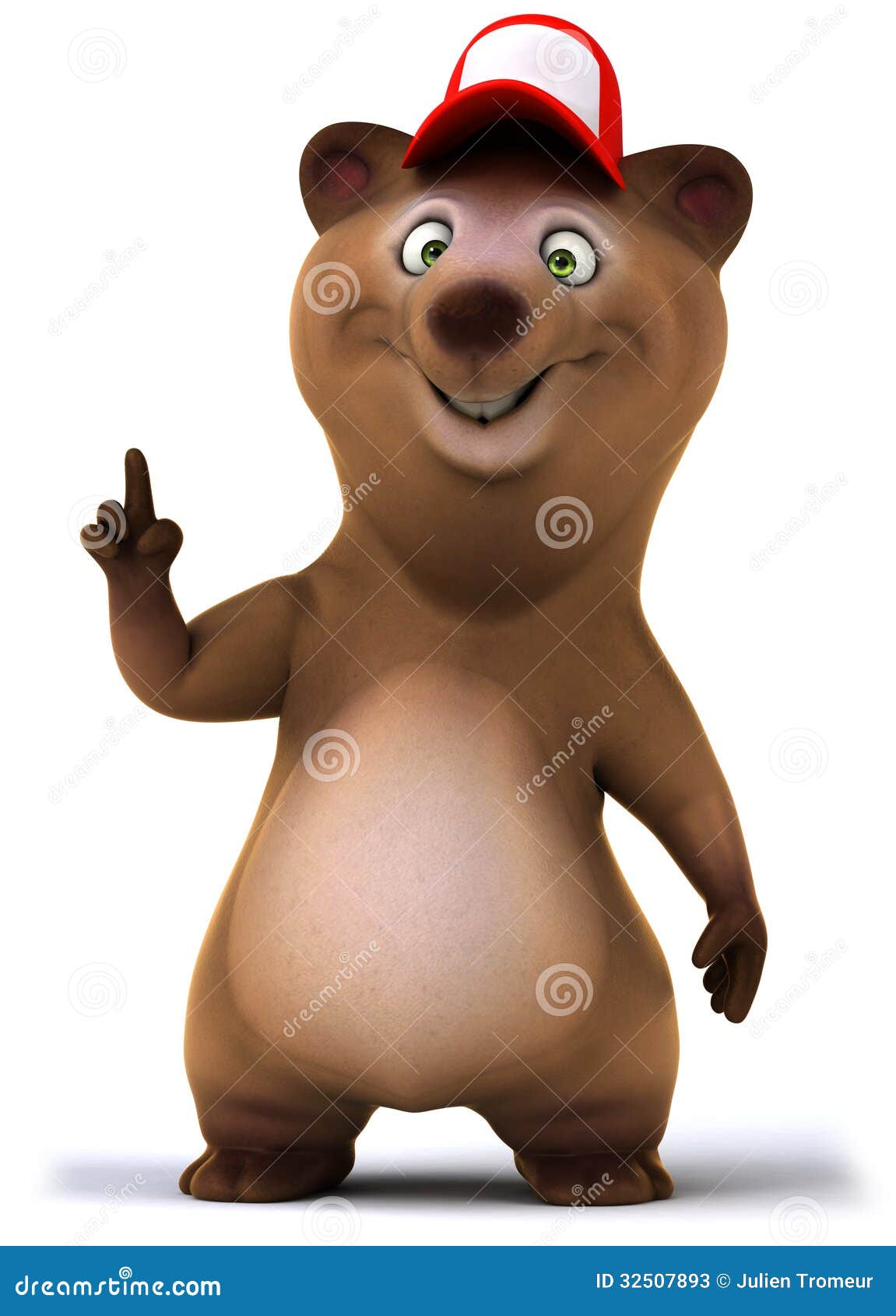 Fun bear stock illustration. Illustration of character - 32507893