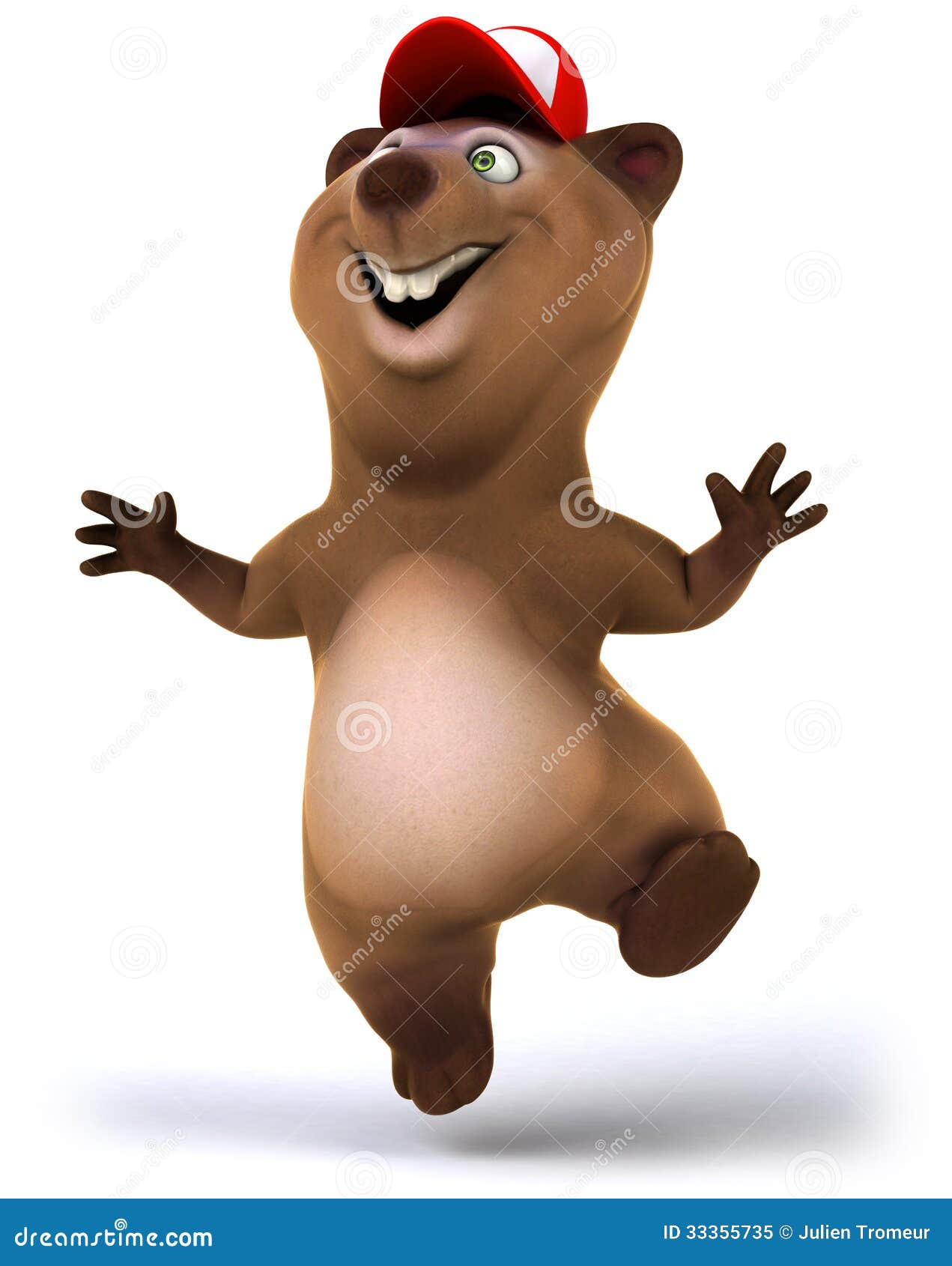 Fun bear stock illustration. Illustration of honey, strength - 33355735