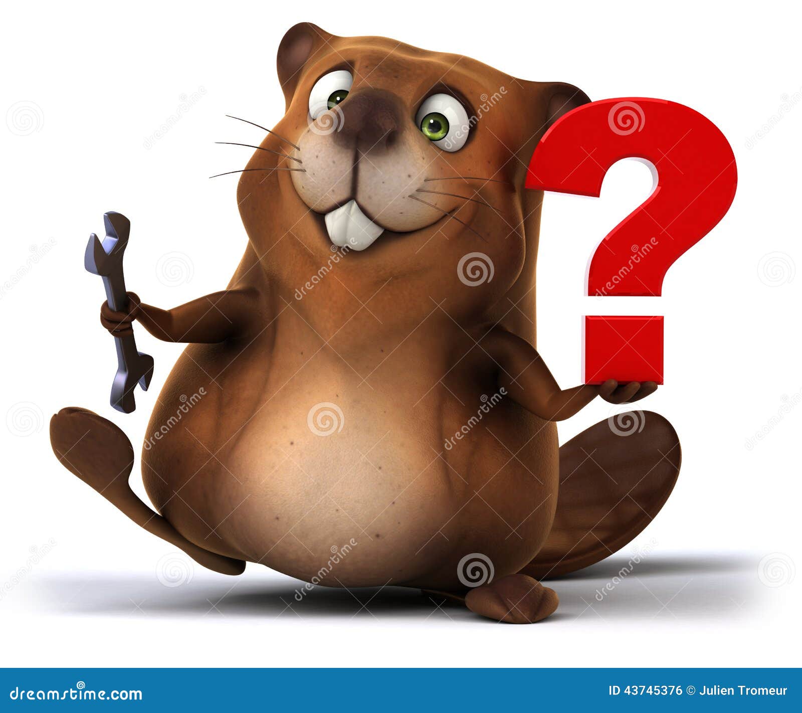 Fun beaver stock illustration. Illustration of coon, handyman - 43745376