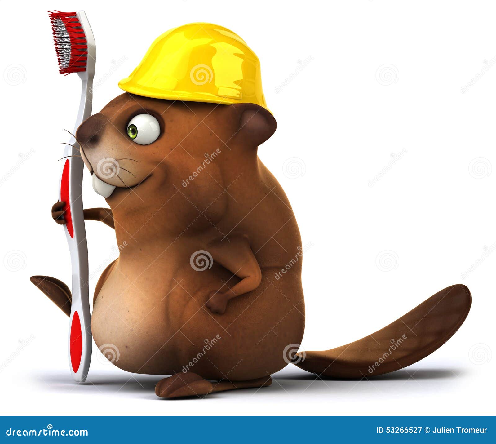 Fun beaver stock illustration. Illustration of close - 53266527