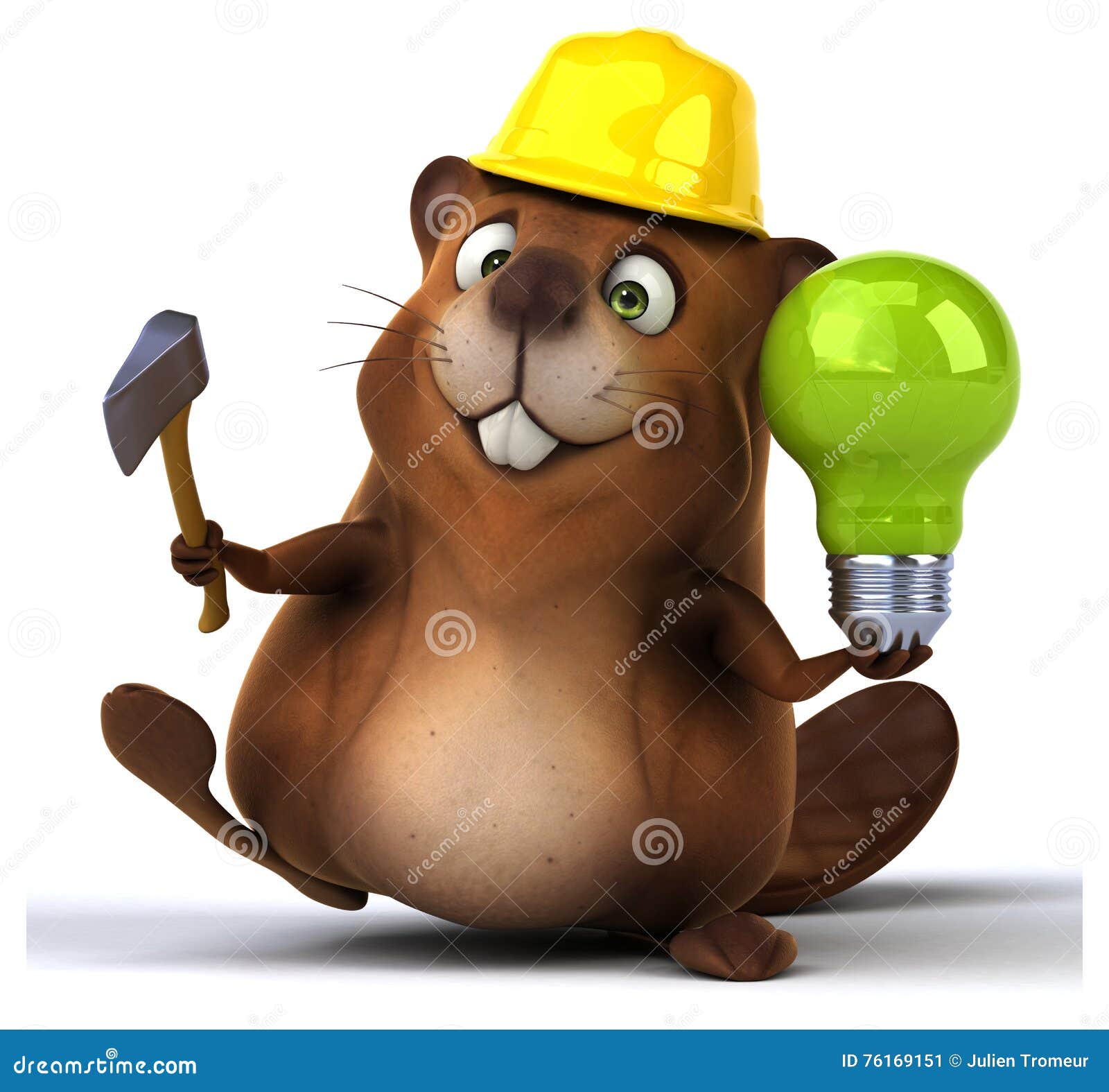 Fun beaver stock illustration. Illustration of coon, construction ...