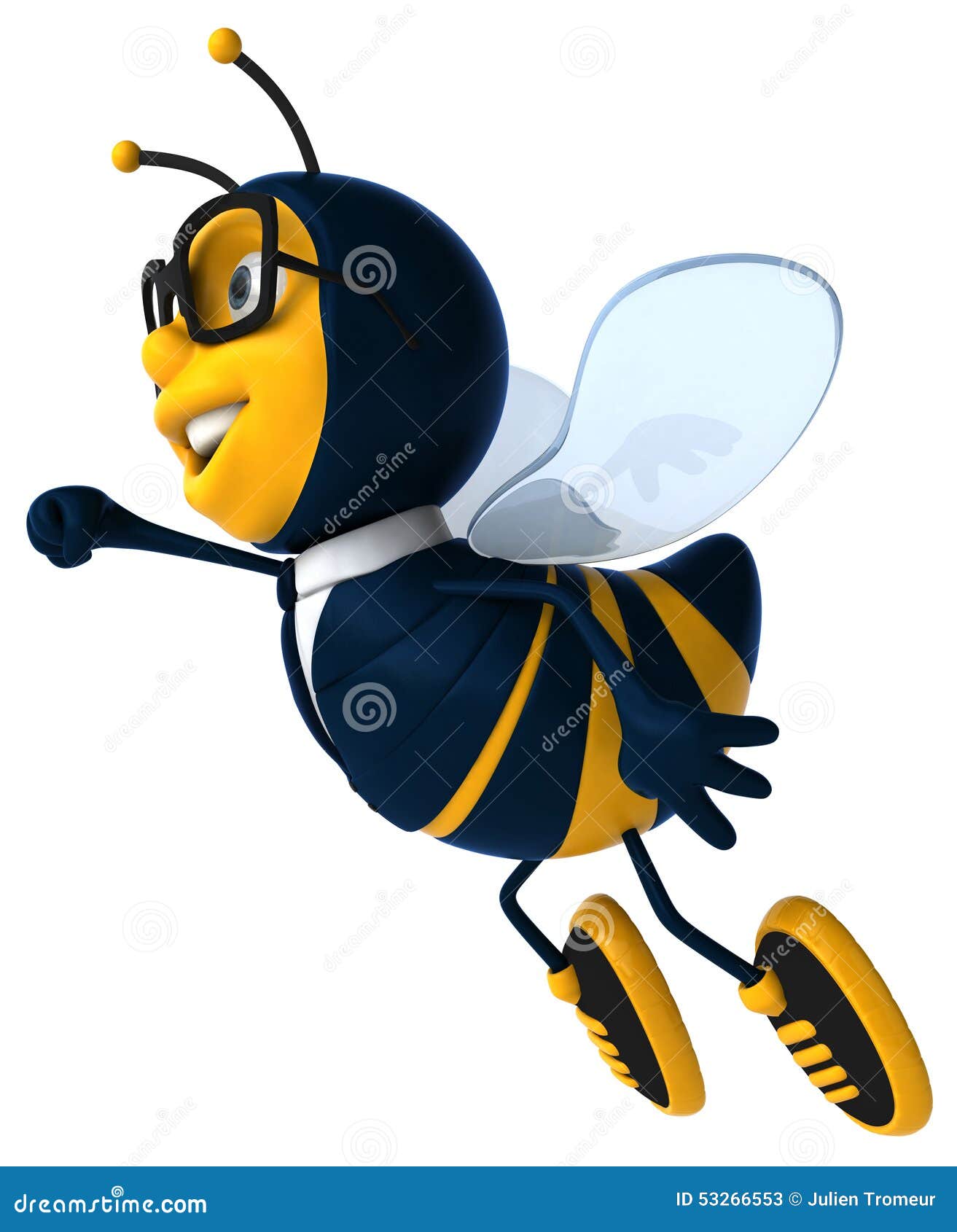 Fun bee stock illustration. Illustration of honey, buzz - 53266553