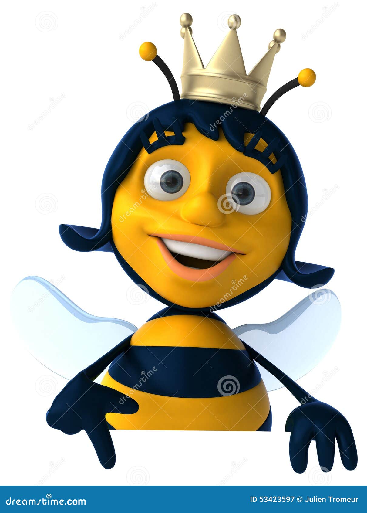 Fun bee stock illustration. Illustration of black, worker - 53423597