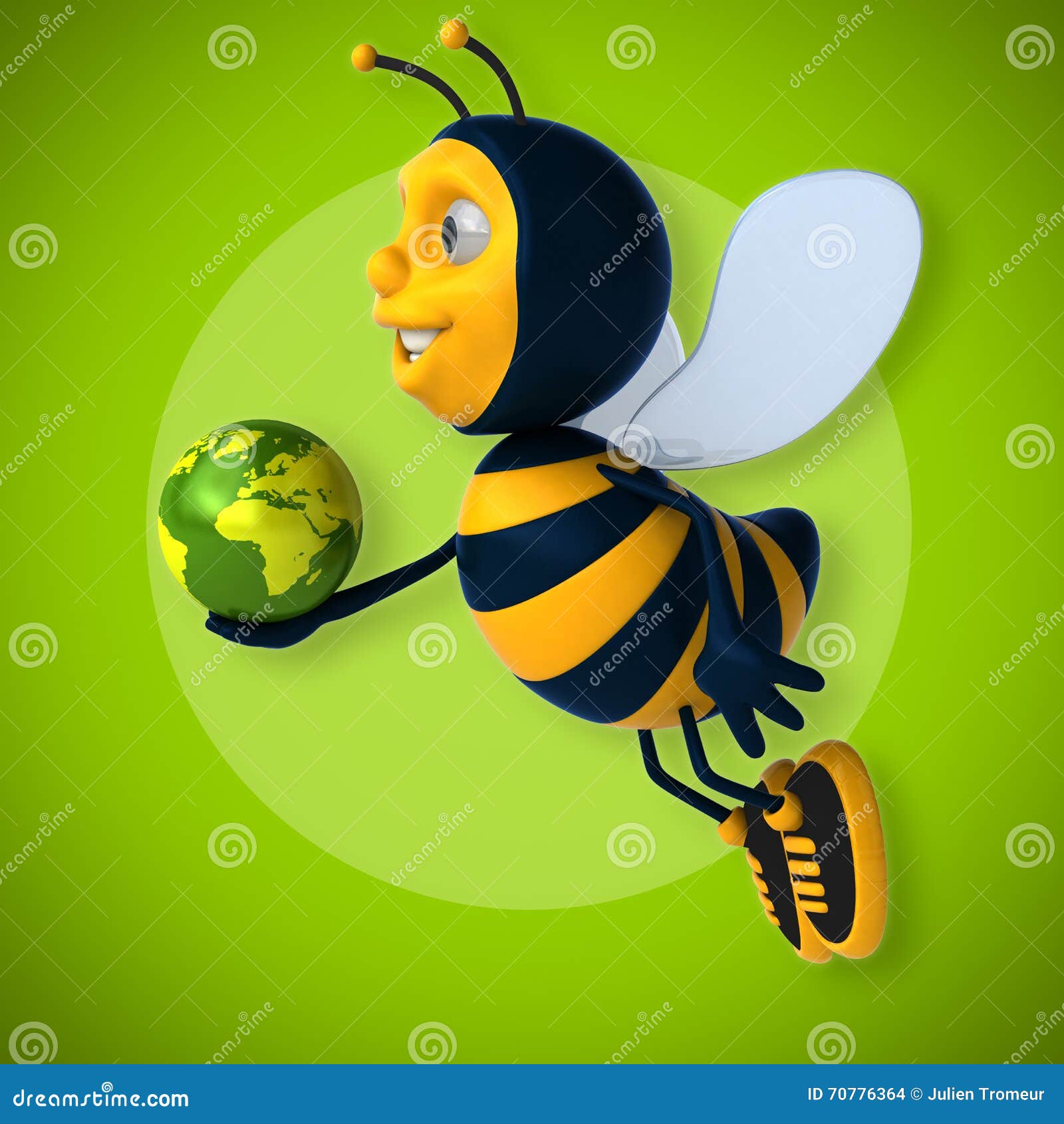 Fun bee stock illustration. Illustration of bees, clipart - 70776364