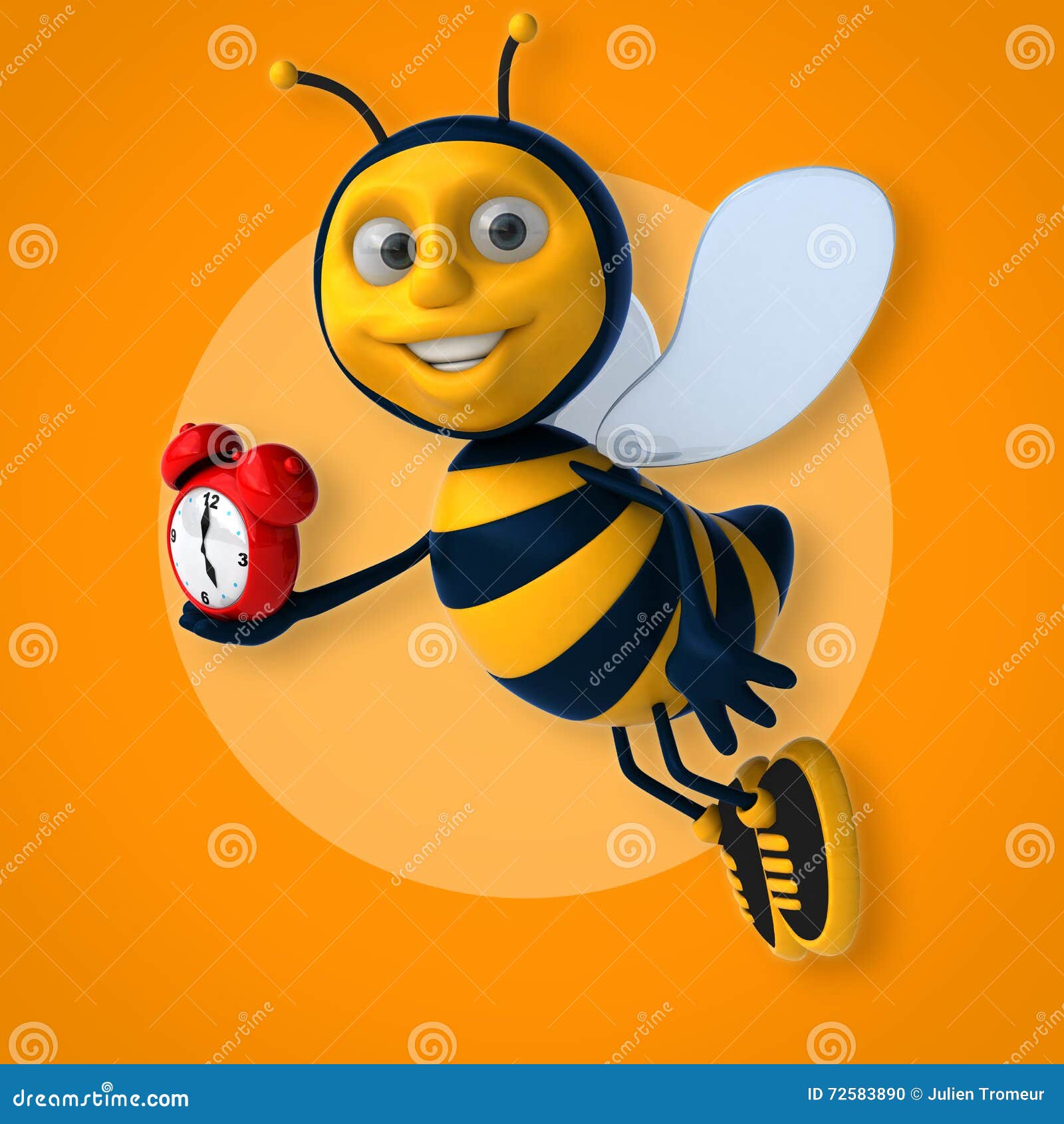 Fun bee stock illustration. Illustration of wing, animal - 72583890