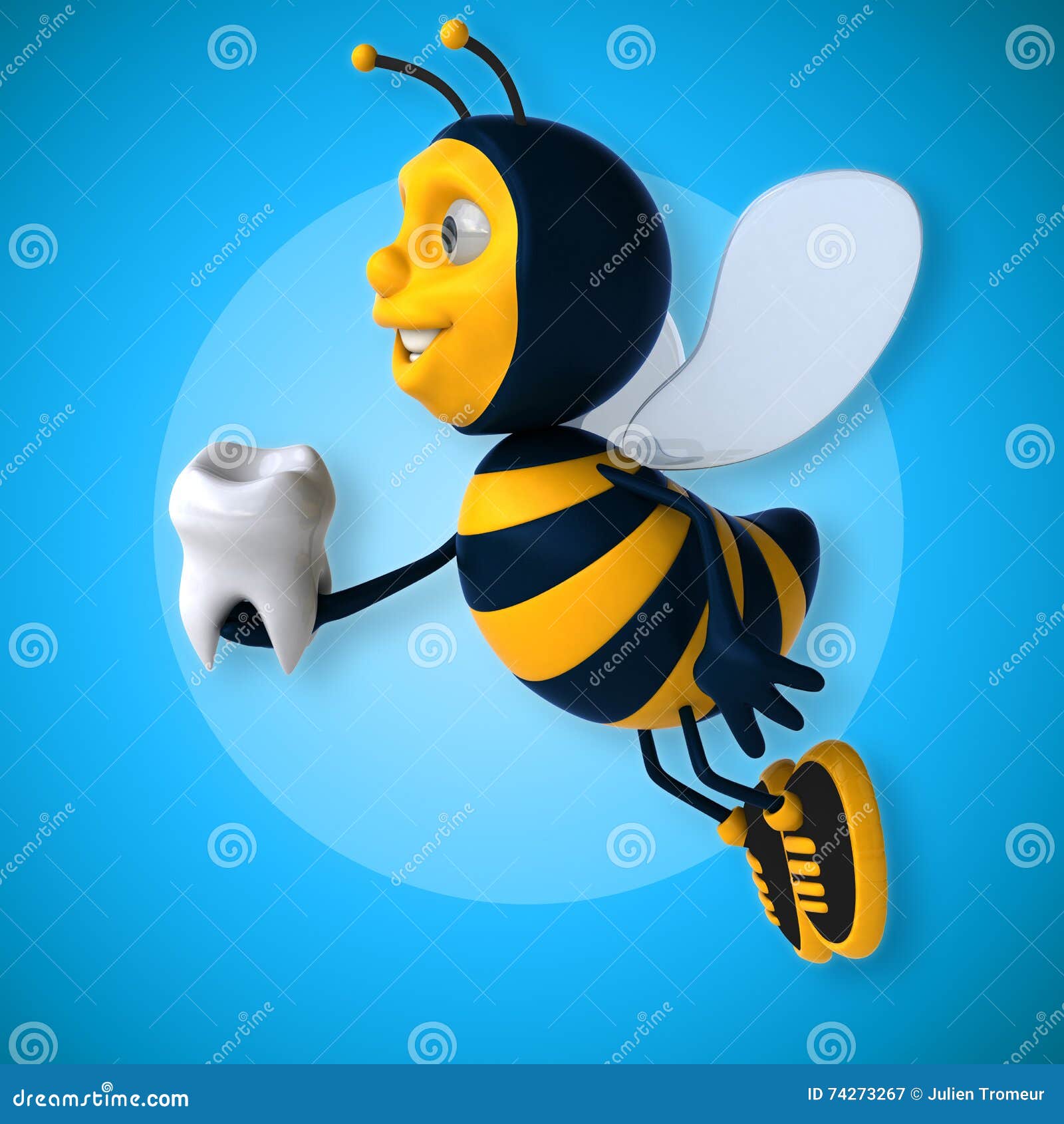 Fun bee stock illustration. Illustration of black, flight - 74273267