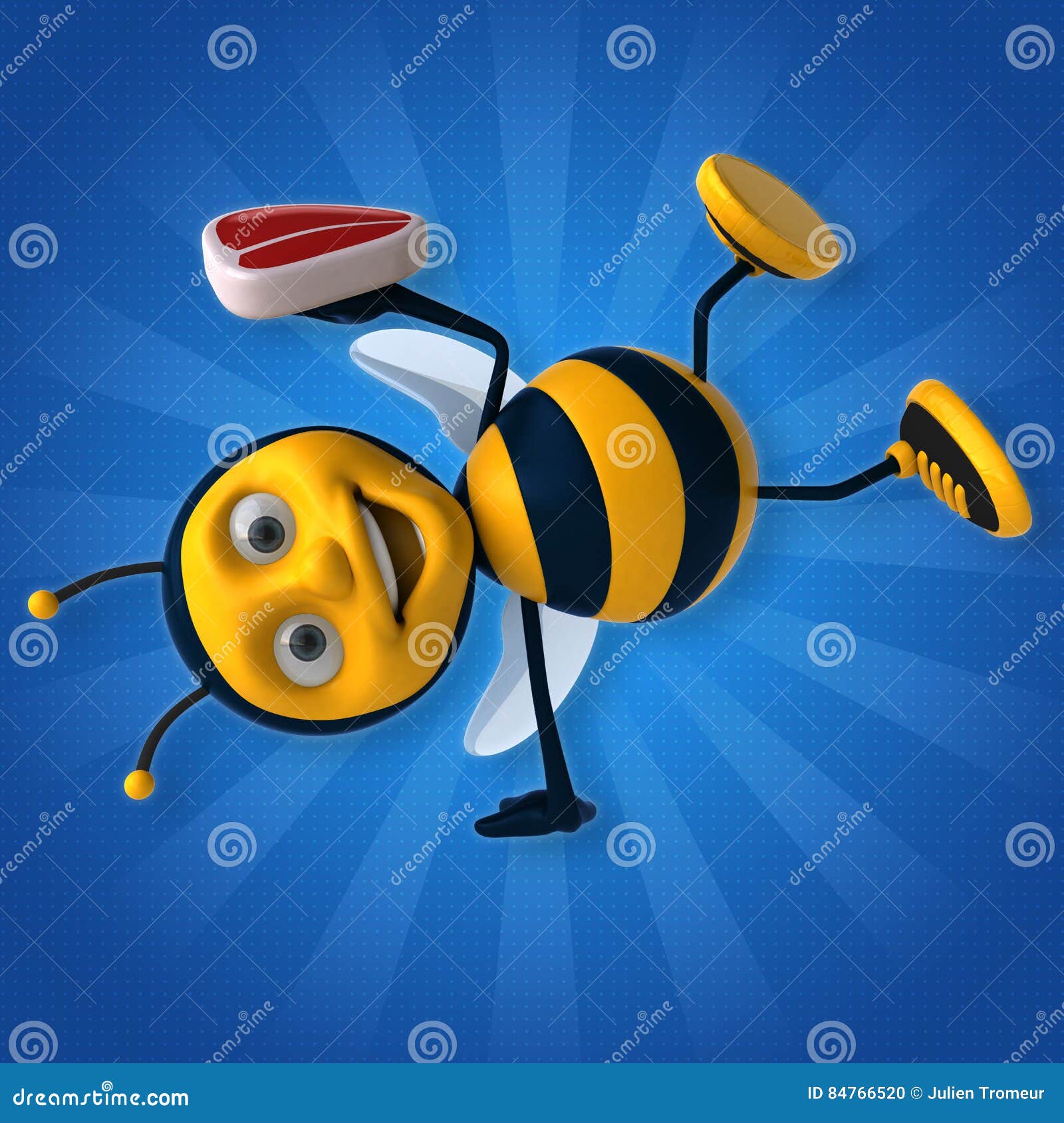 Fun bee stock illustration. Illustration of flying, beekeeping - 84766520