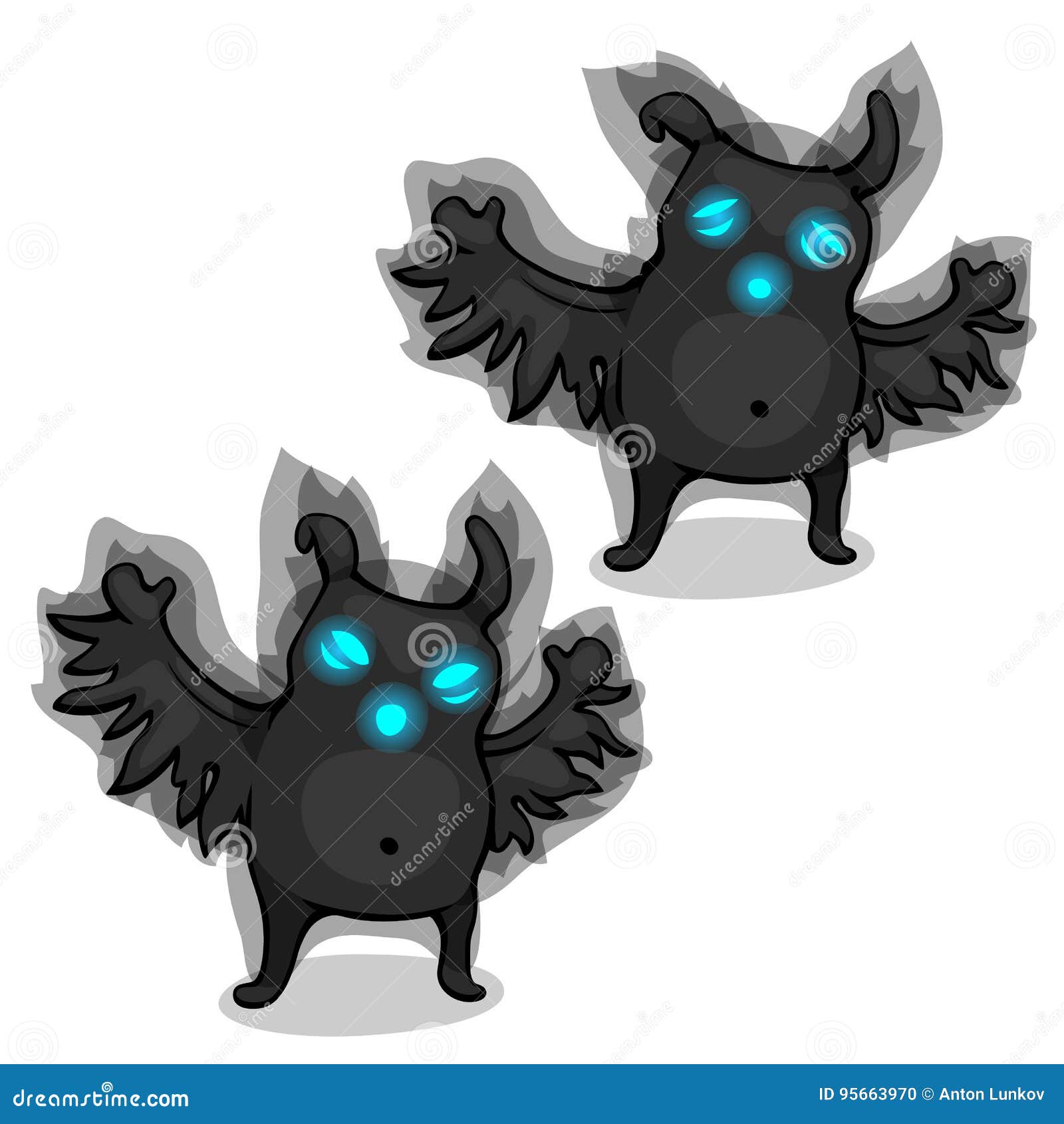 Ghost And Scary Poltergeist With Sad Face Vector | CartoonDealer.com ...