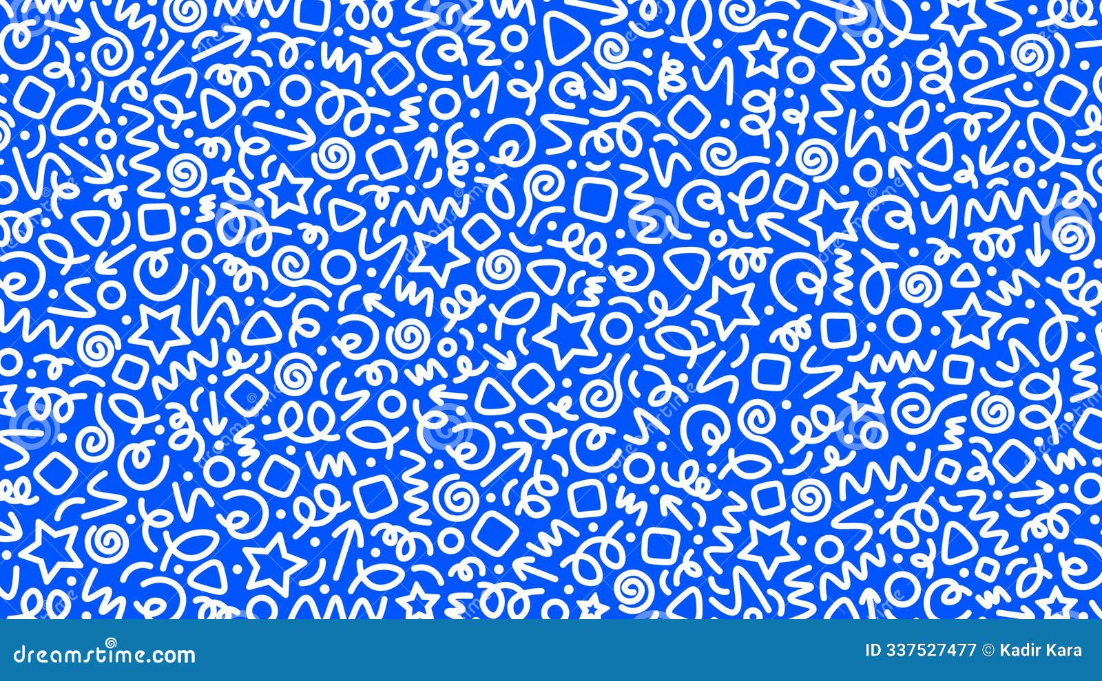 Fun Blue Background Design with White Patterns for Creative Projects ...