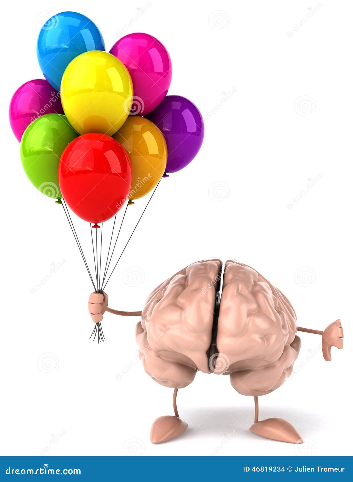 Fun brain stock illustration. Illustration of brain, conscious - 46819234