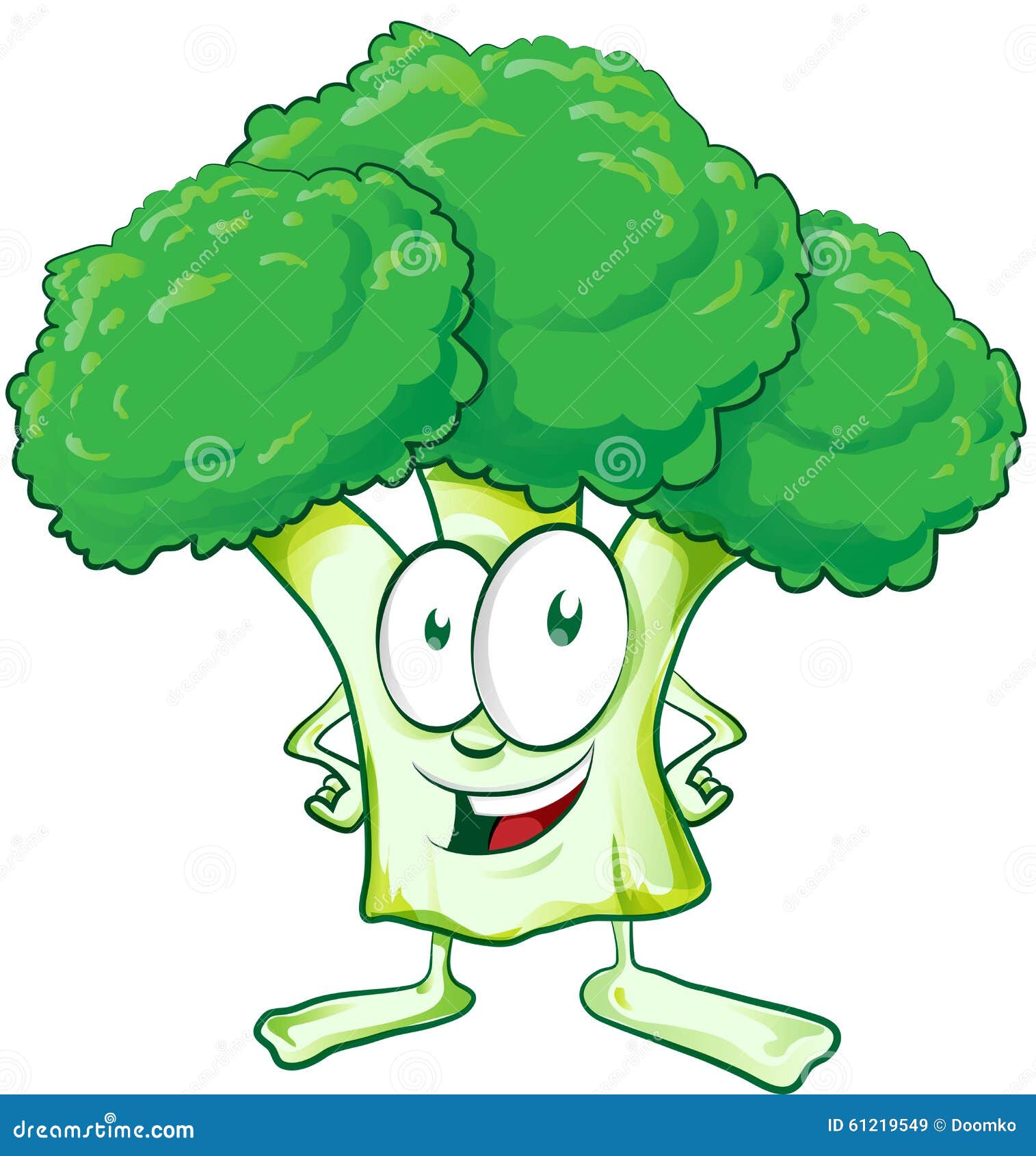 Broccoli Cartoon Illustration | CartoonDealer.com #74864256