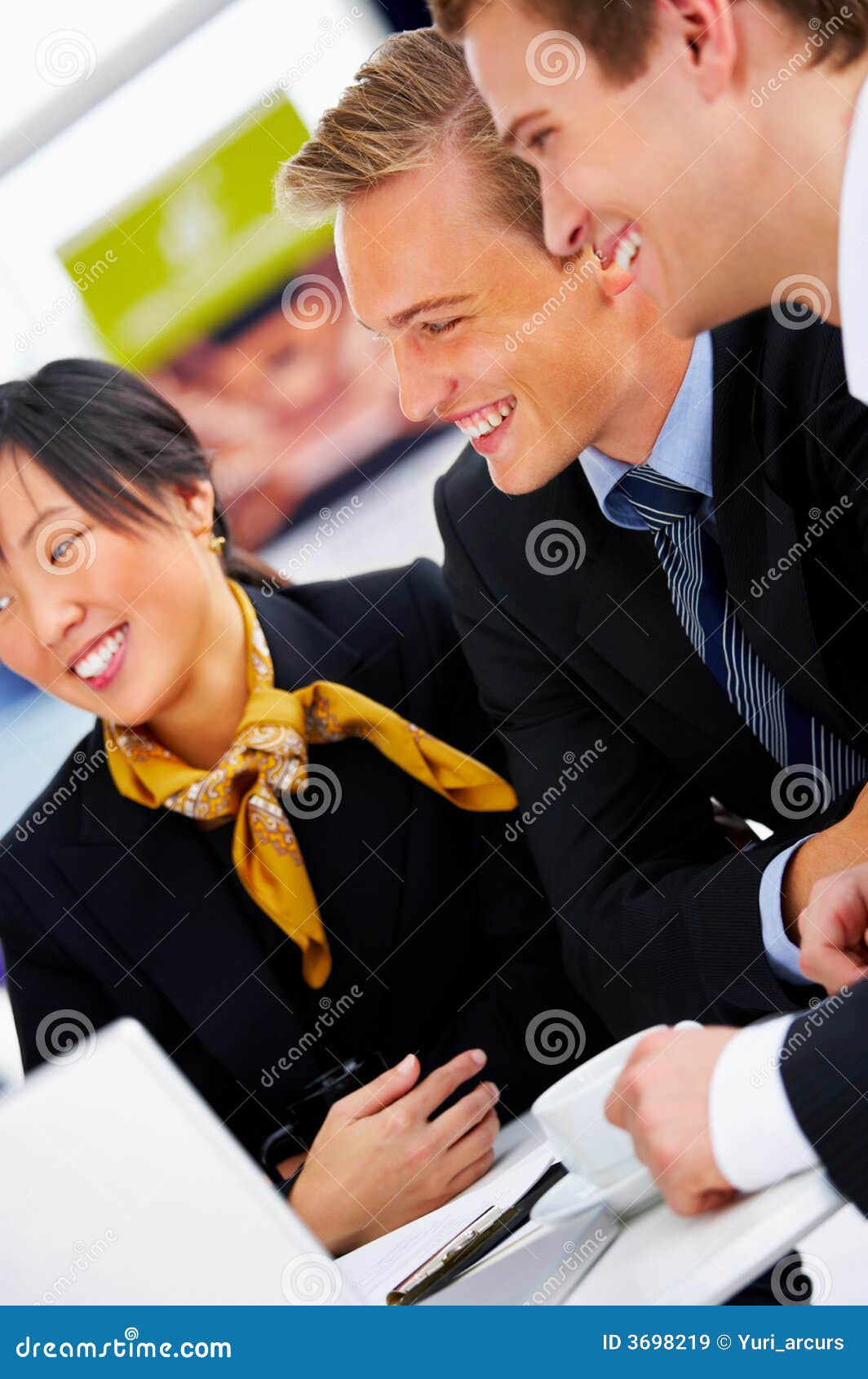 Fun business group meeting stock image. Image of diverse - 3698219
