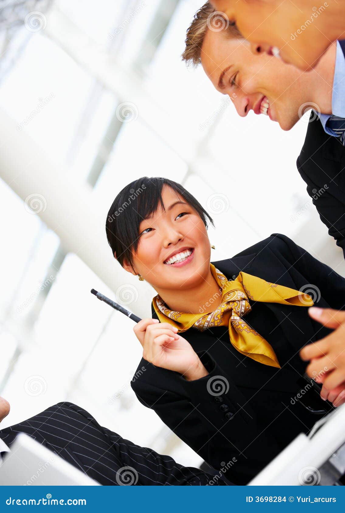 Fun business group meeting stock photo. Image of partners - 3698284