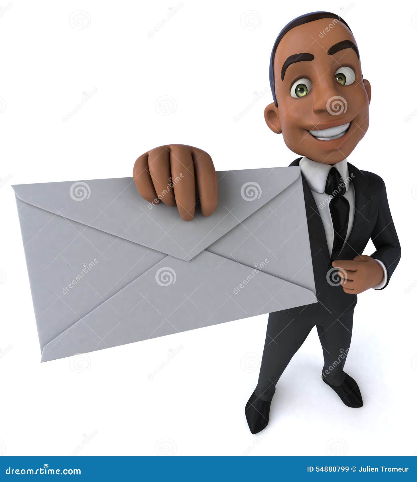 Fun business man stock illustration. Illustration of letter - 54880799