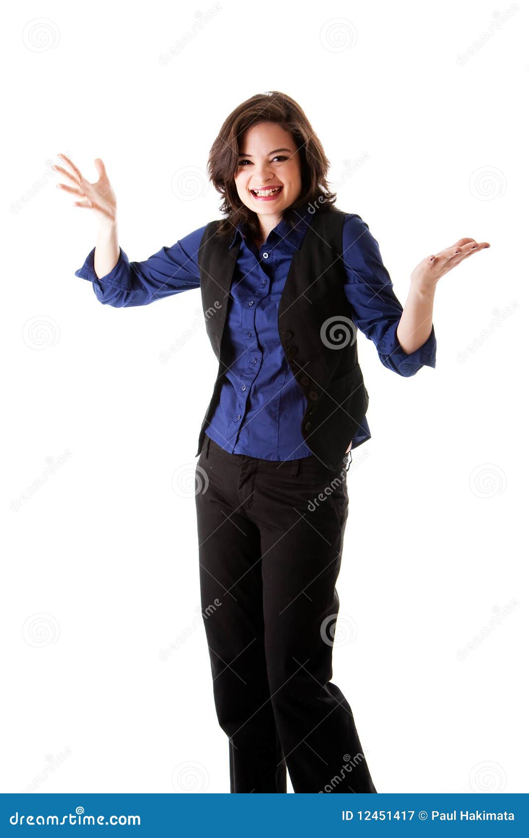 Fun business woman stock image. Image of girl, female - 12451417