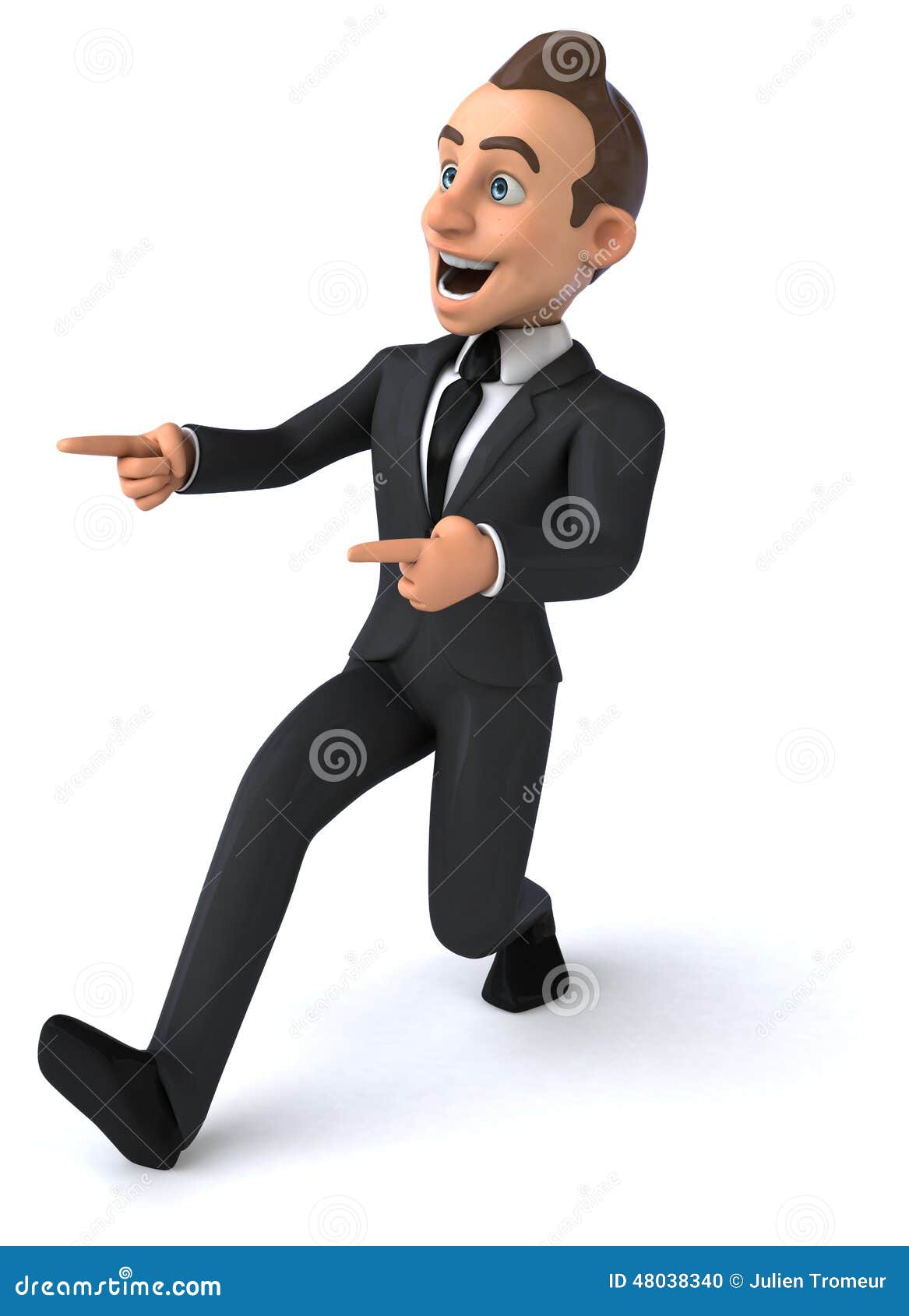 Fun businessman stock illustration. Illustration of commerce - 48038340