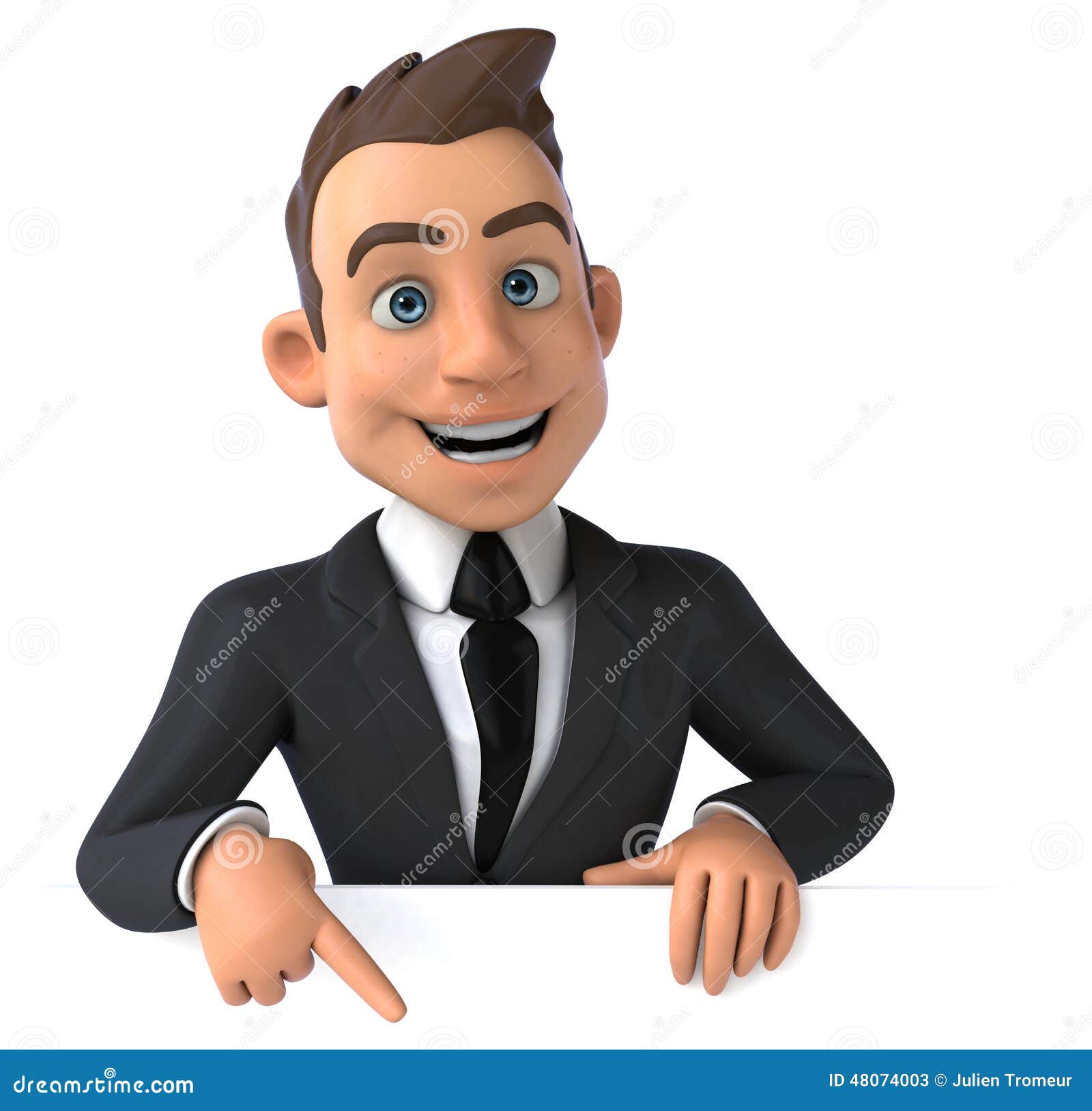 Fun businessman stock illustration. Illustration of company - 48074003